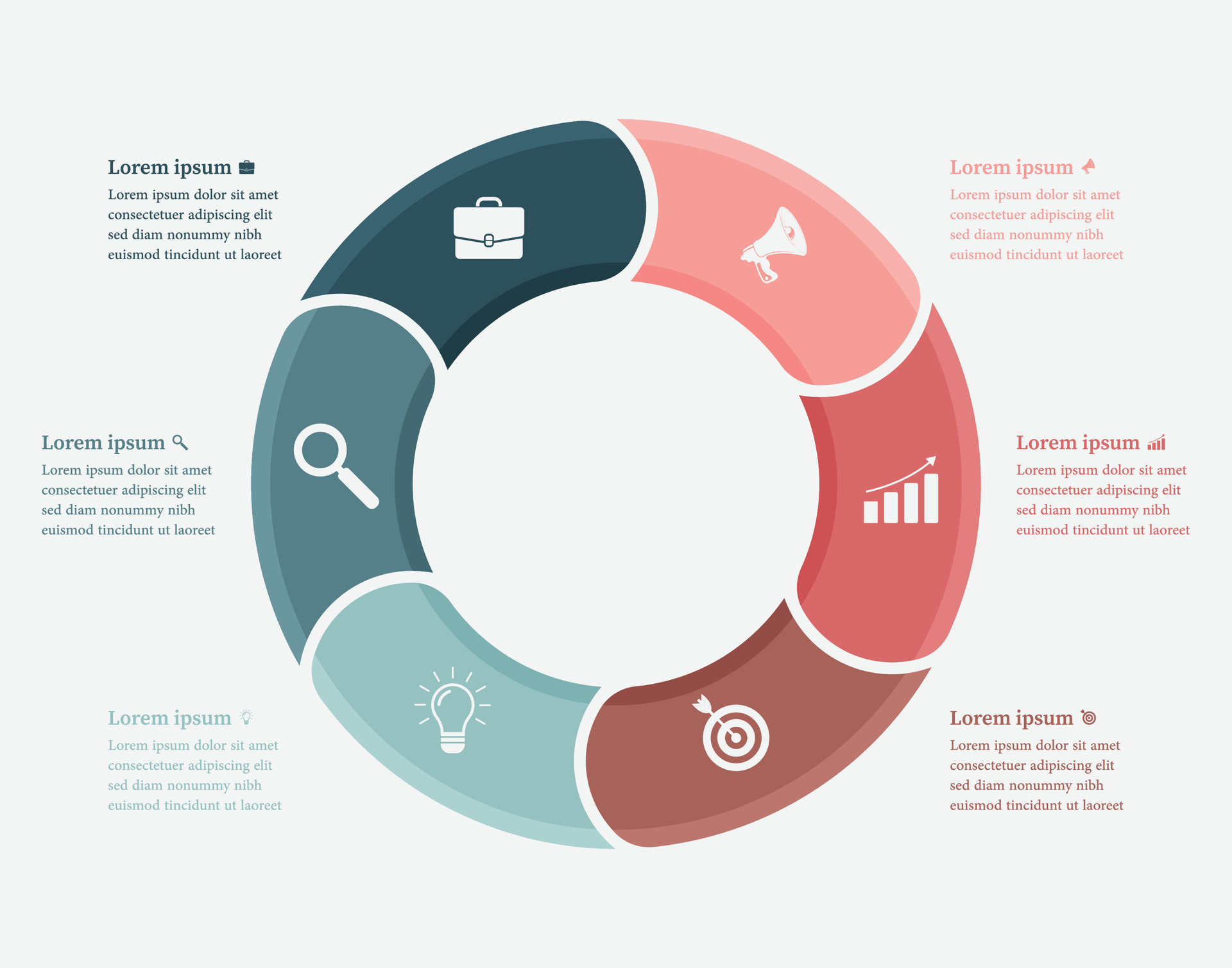 Six Steps Work Process Circle Business Infographic Template ... Six Steps Work Process Circle Business Infographic Template ...