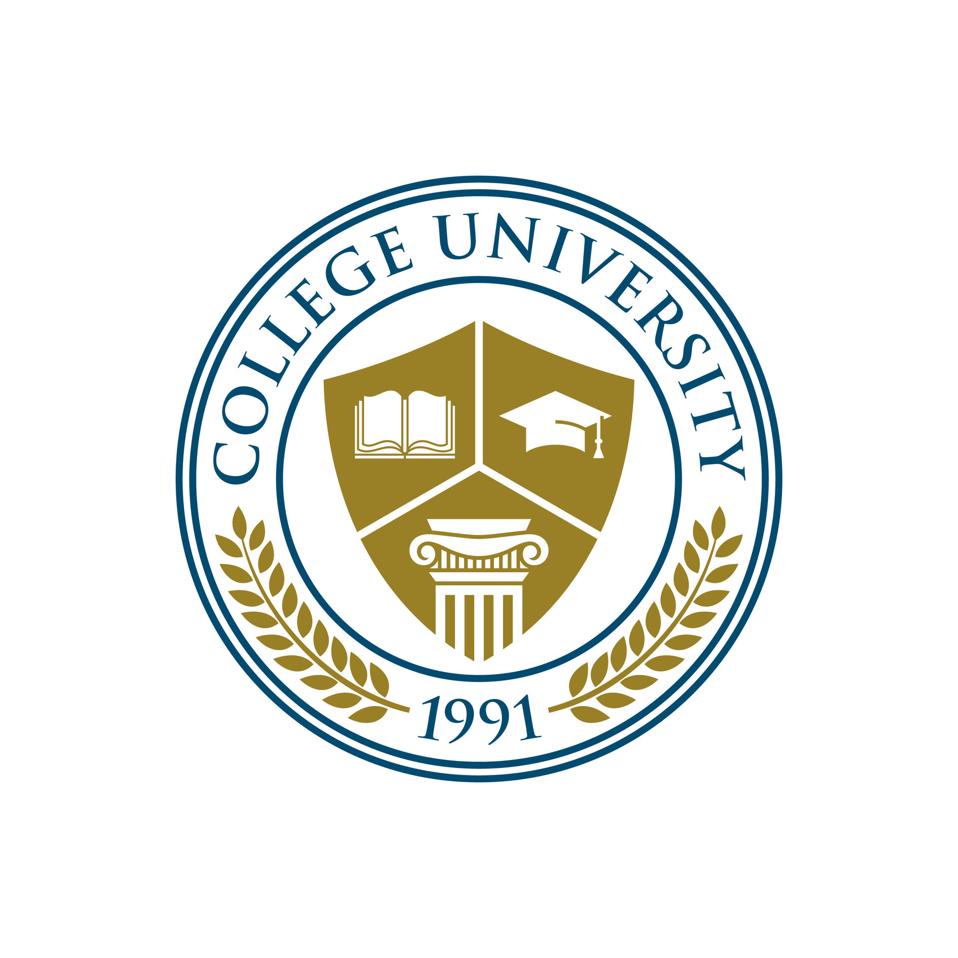 Education Badge Logo Design University High School Emblem Vector Logo Template 24765880 Vector