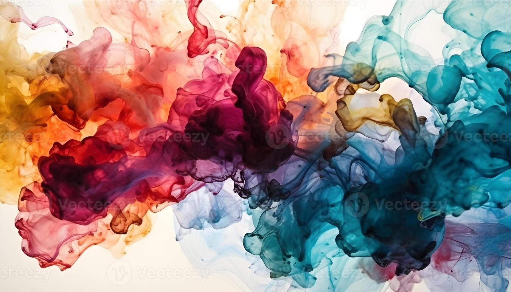 Colorful alcohol ink mixing texture. Fluid ink mix abstract background ...