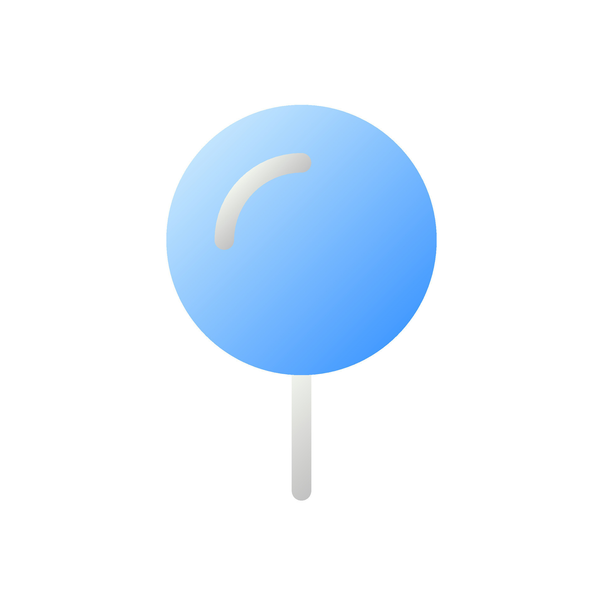Rounded Push Pin Flat Gradient Two Color Ui Icon Setting Tool