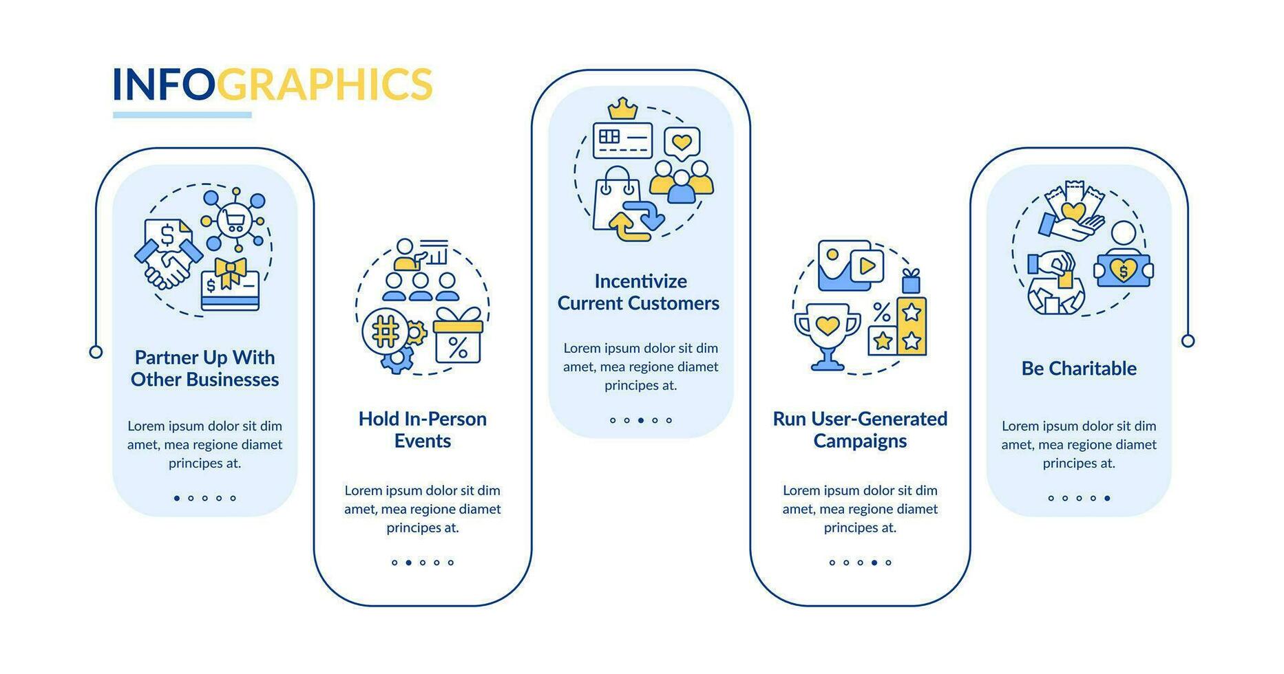 Get new clients for business tips rectangle infographic template. Data ...
