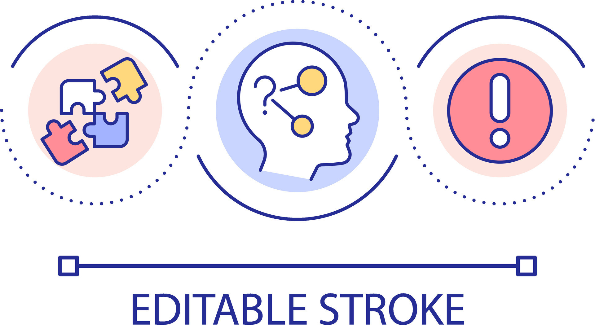 Critical Thinking Skills Development Loop Concept Icon Solving Puzzles Abstract Idea Thin Line