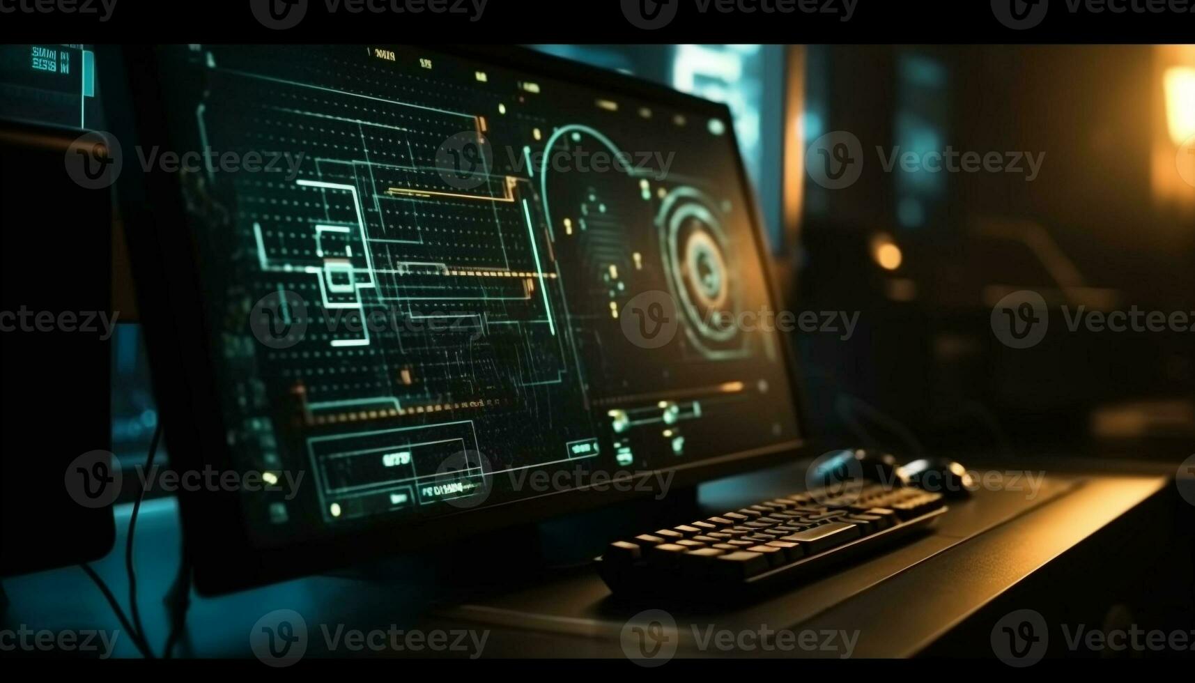 Futuristic Desktop Computer