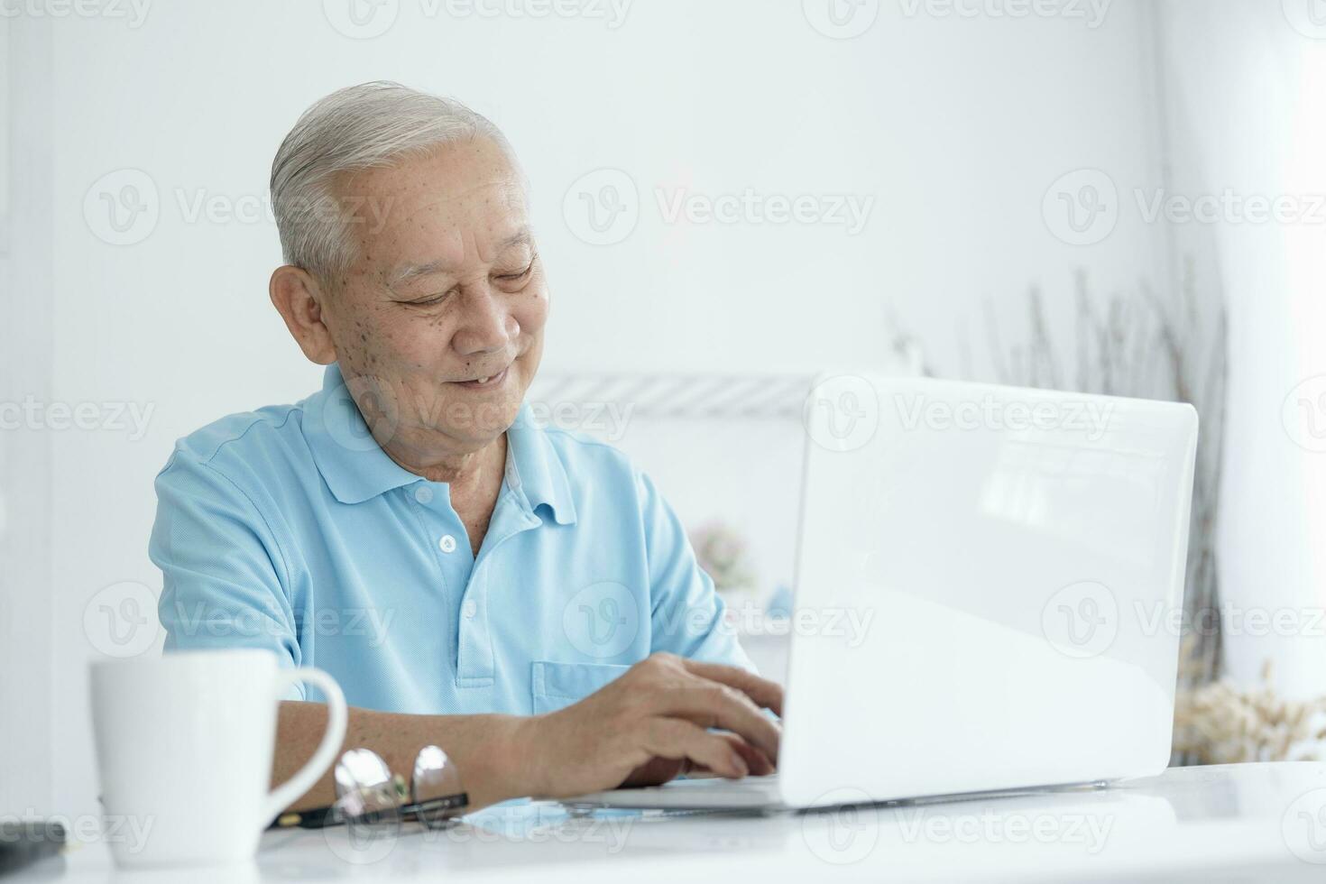 Old Man Computer Stock Photos, Images and Backgrounds for Free Download