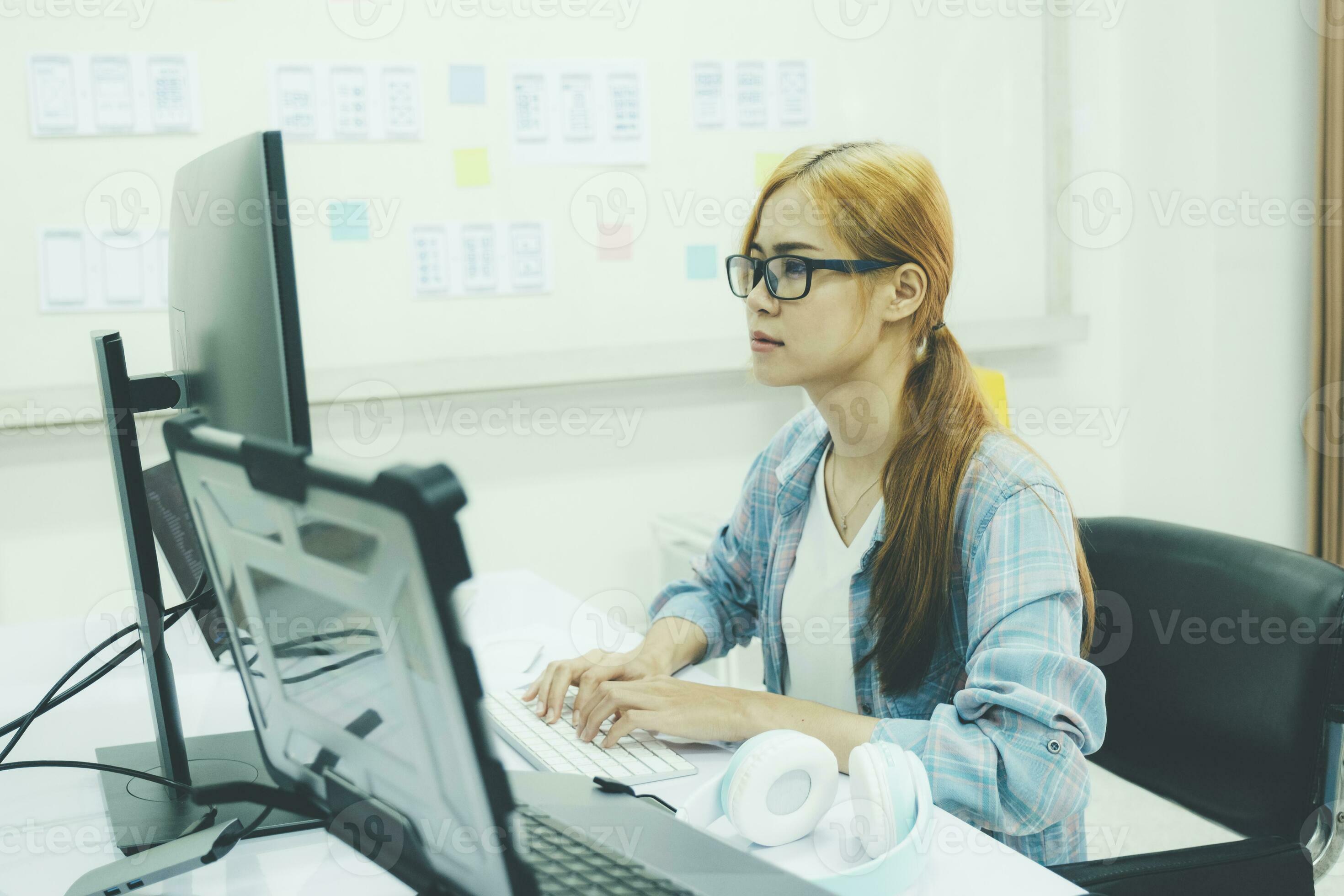 Programmer is coding and programming software. 24771589 Stock Photo at ...