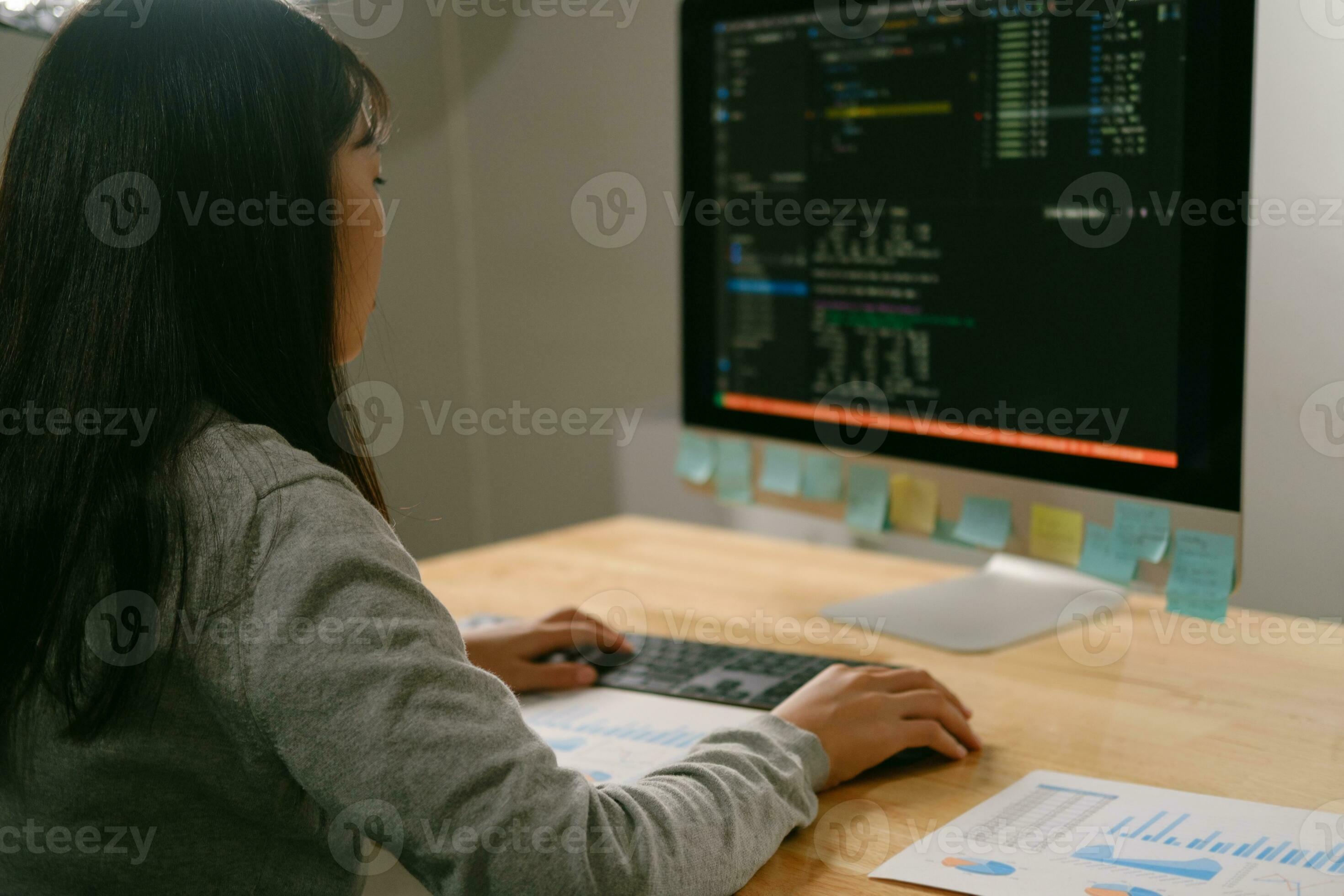 Programmers and developer teams are coding and developing software 24771599 Stock Photo at Vecteezy