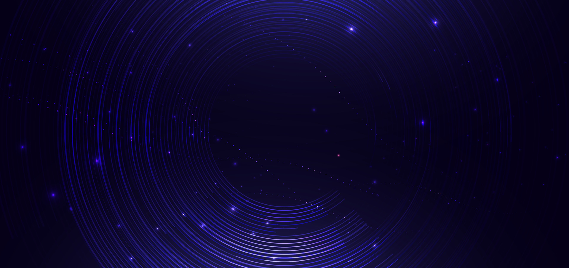 Abstract Technology Futuristic Digital Concept With Circles Lines And Lighting Glowing Particles