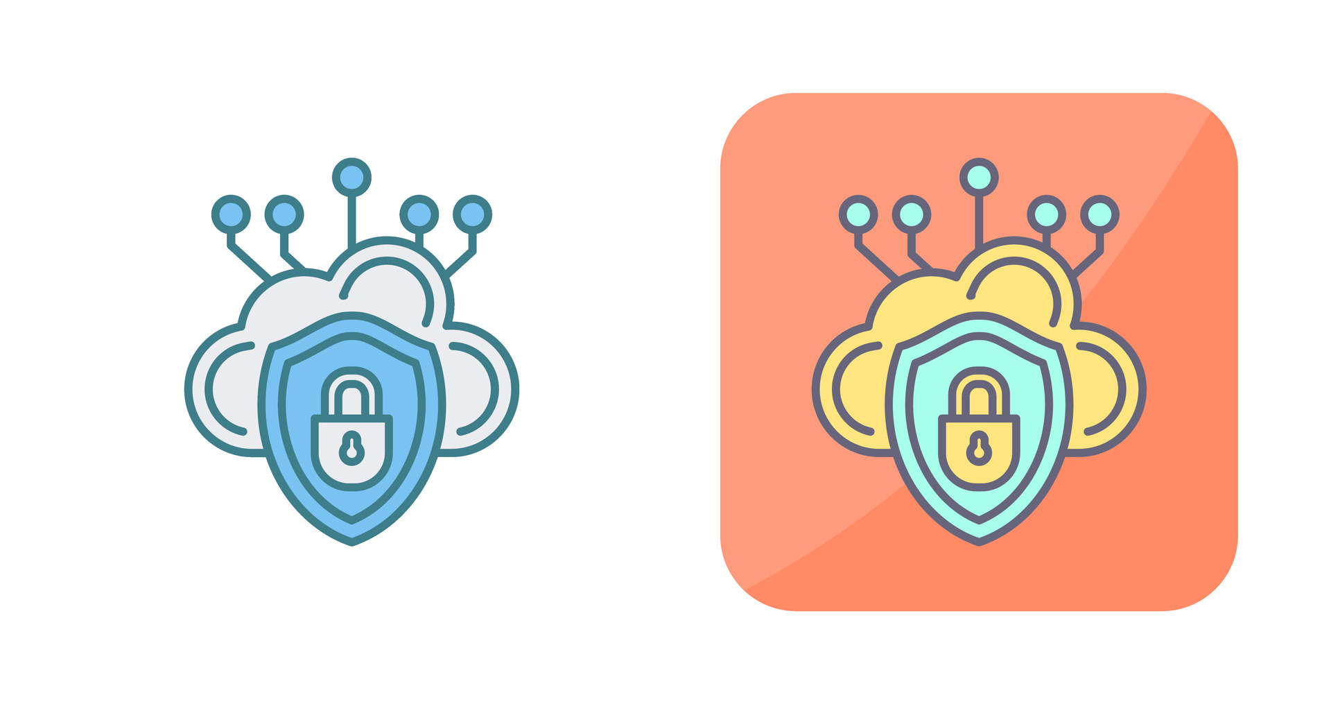 Cloud Security Vector Icon 24775161 Vector Art at Vecteezy