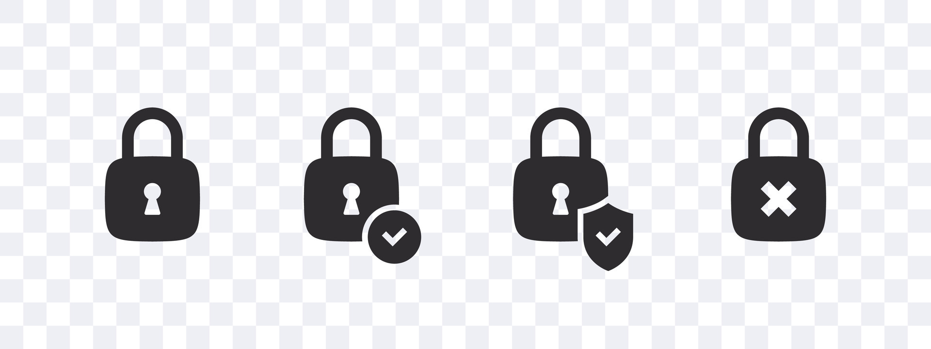 Security Lock Icons Padlocks Icons Security Symbol Badges Vector Scalable Graphics 24775856