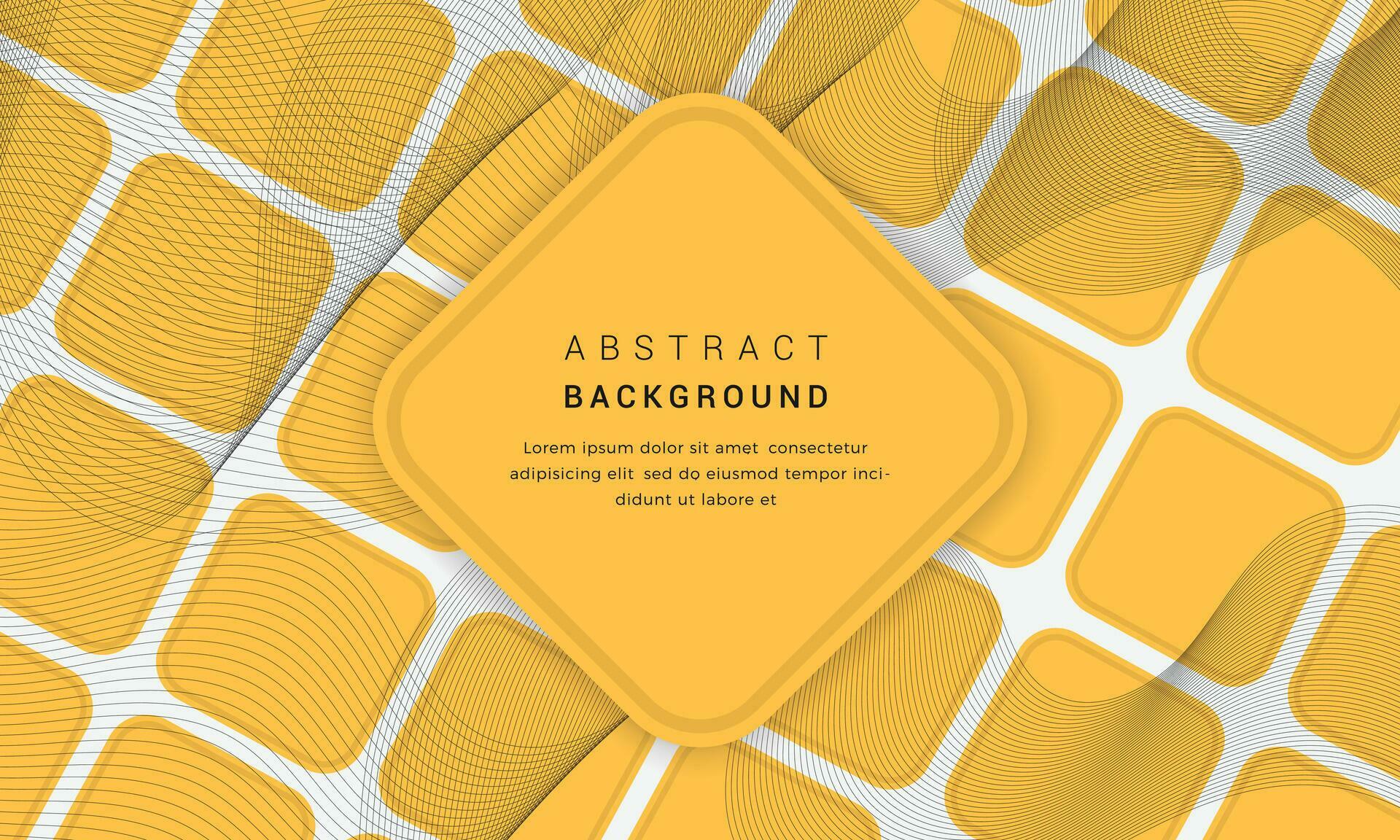 Modern black and yellow abstract style with vector background. creative shapes background design ...