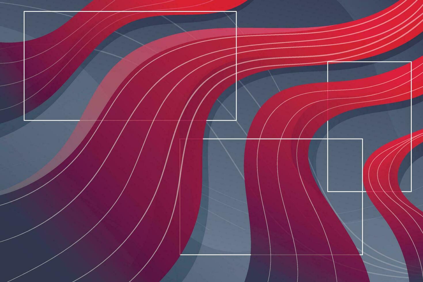 Vector abstract geometric background. Transparent gradient ribbons, waves and lines, curves and ...