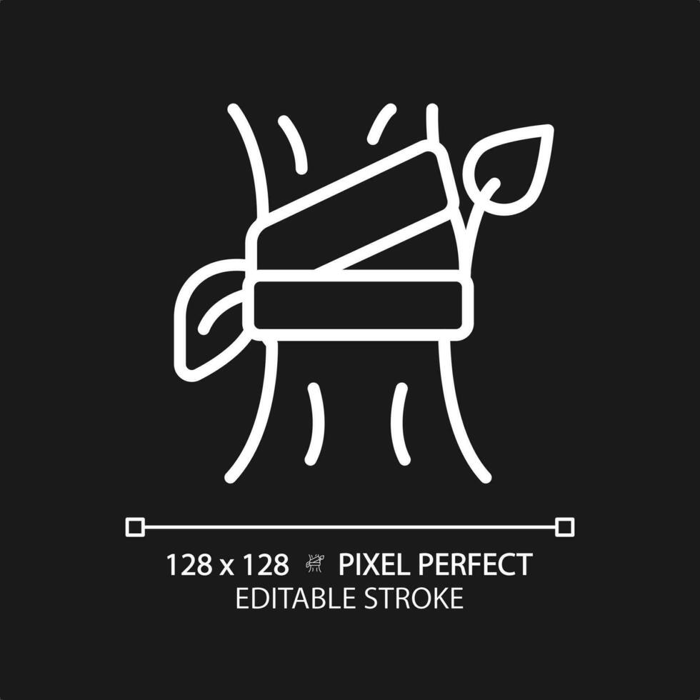 Grafting white linear icon for dark theme. Plant propagation ... Grafting white linear icon for dark theme. Plant propagation ...