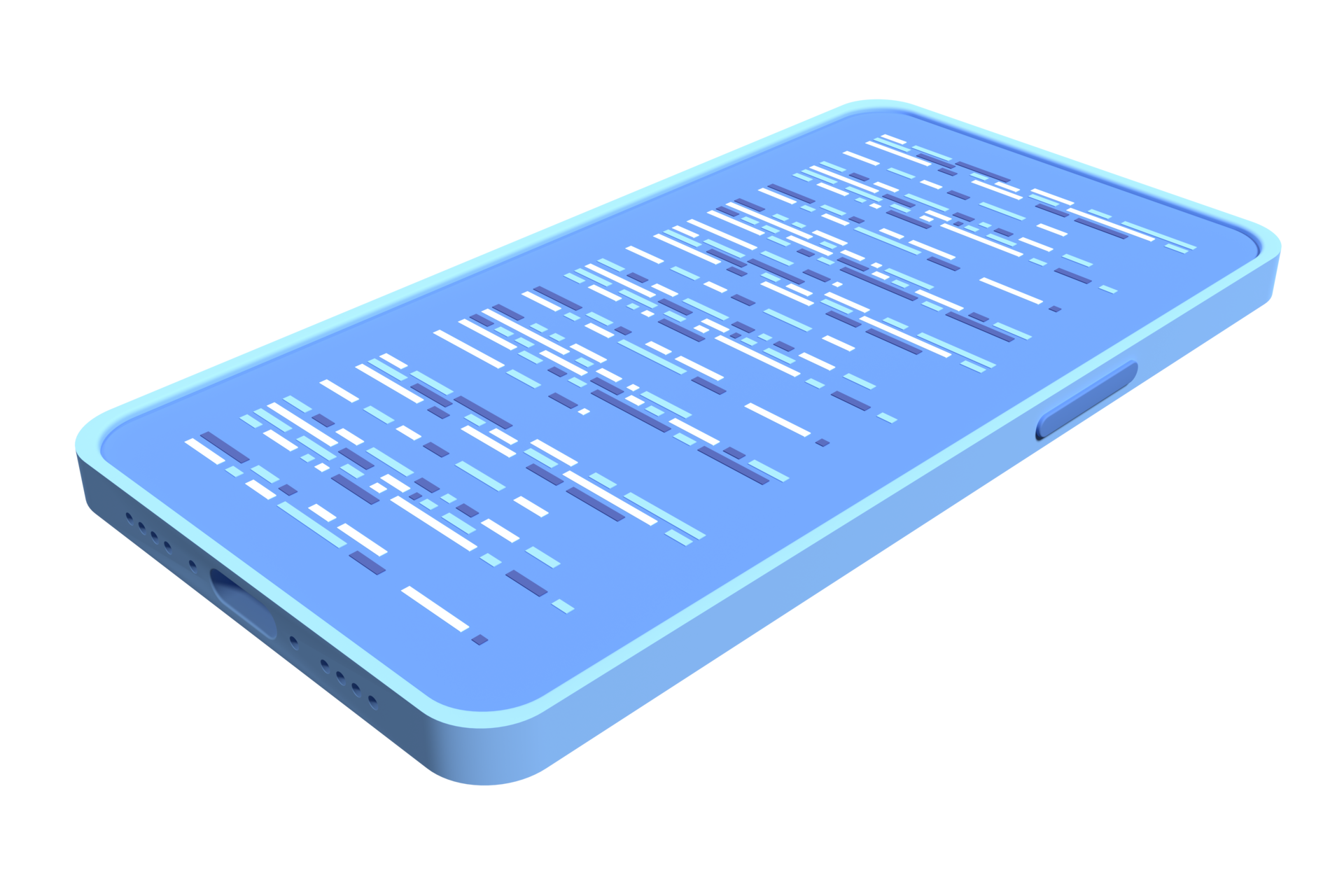 3d mobile phone with syntax code. 3d mobile phone with program code ...