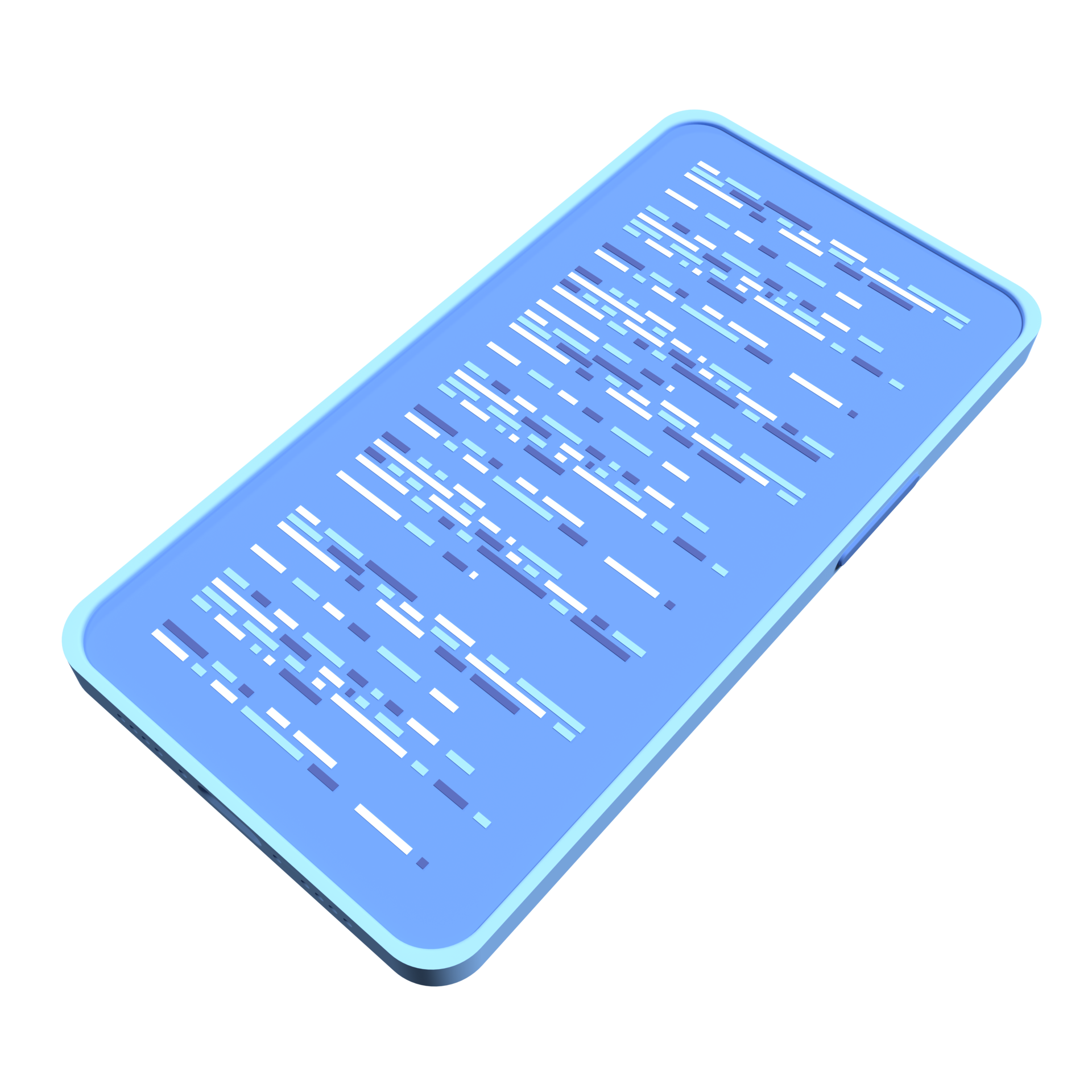 3d mobile phone with syntax code. 3d mobile phone with program code ...