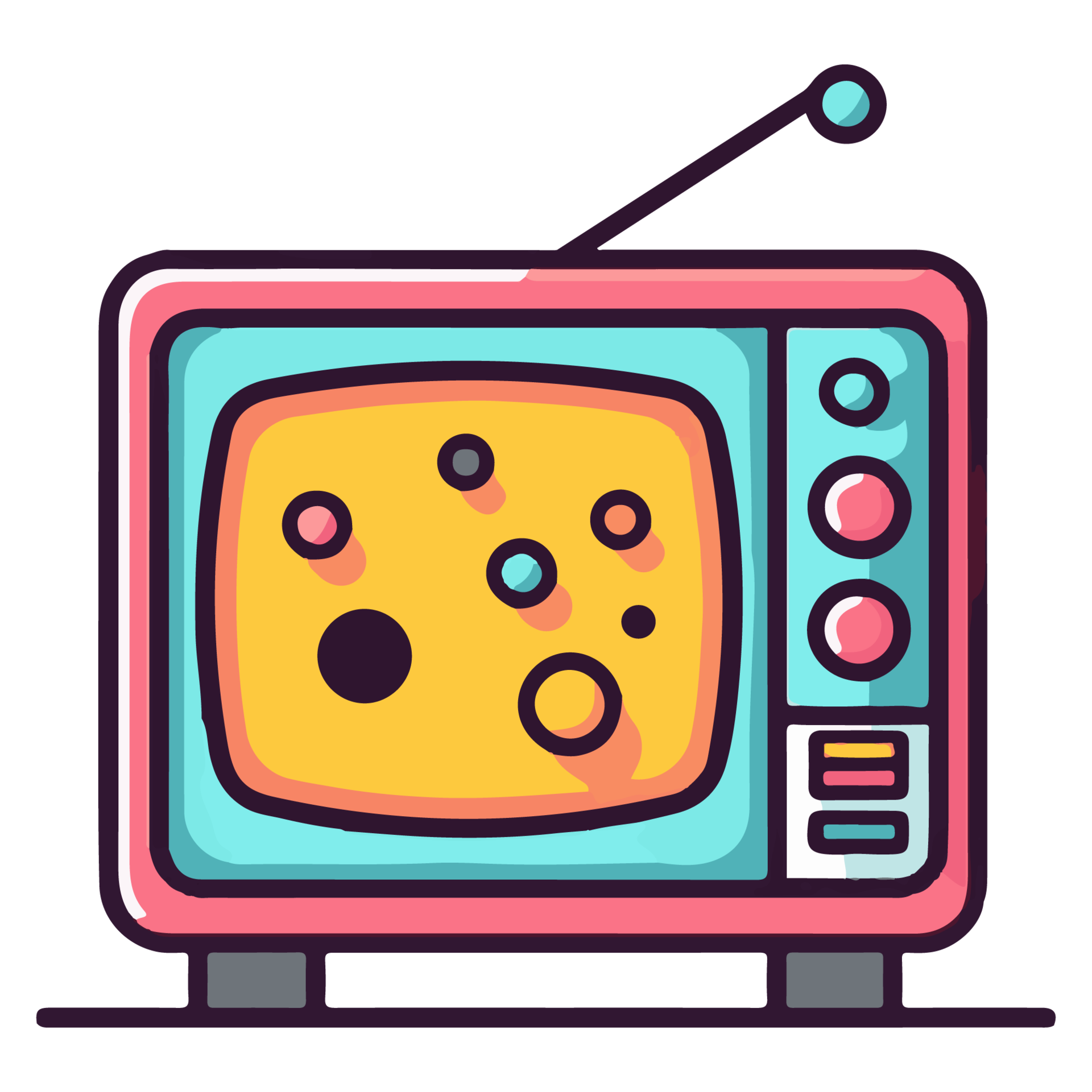 Tv Icon Png Circle