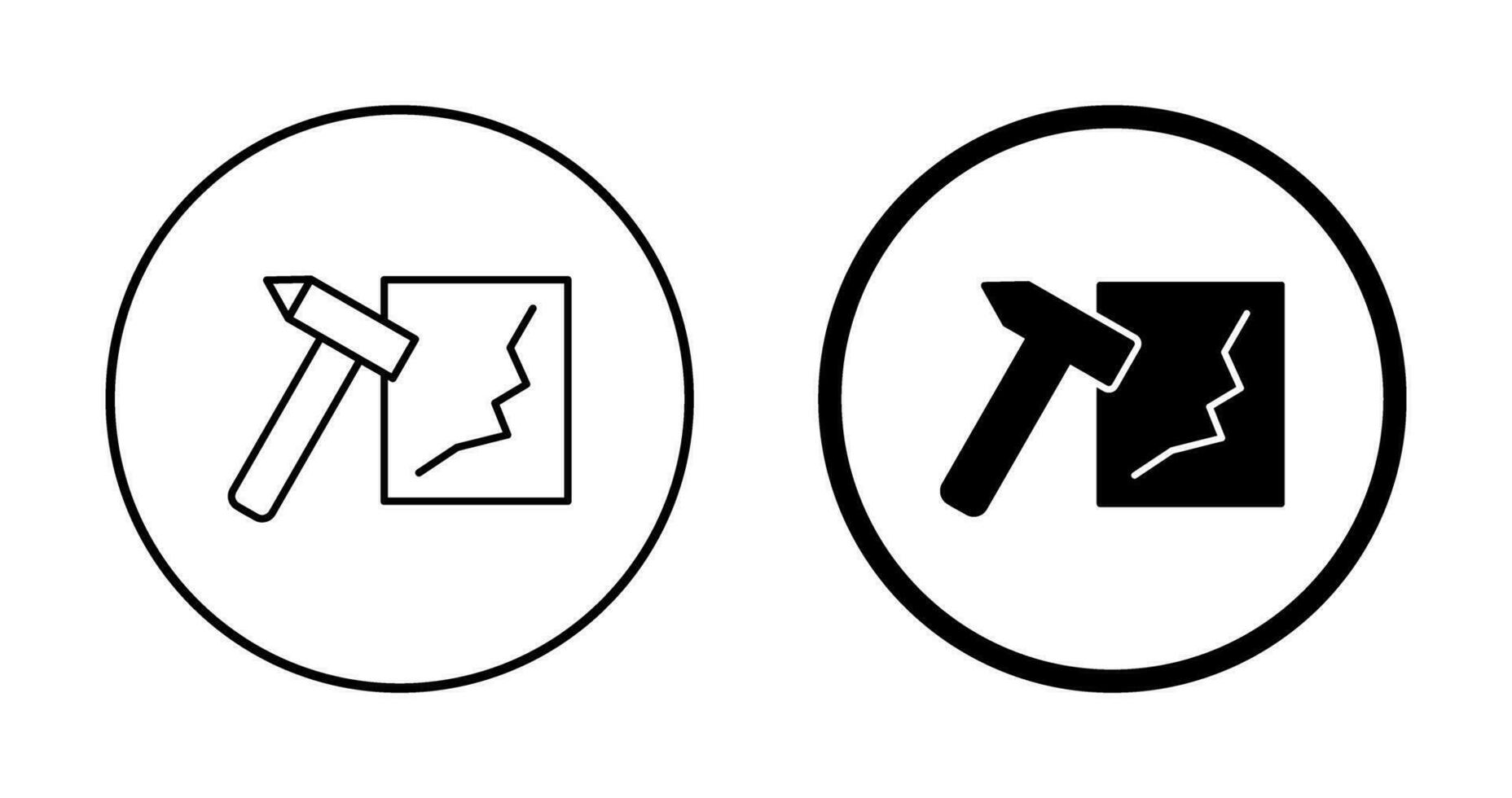 Unique Break Glass Vector Icon 24783492 Vector Art At Vecteezy