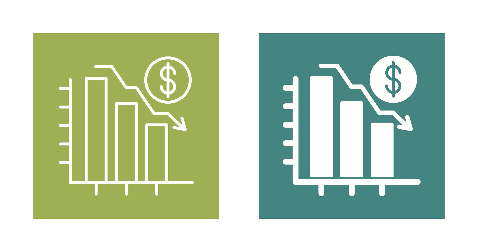 Chart Down Vector Icon 24784210 Vector Art at Vecteezy