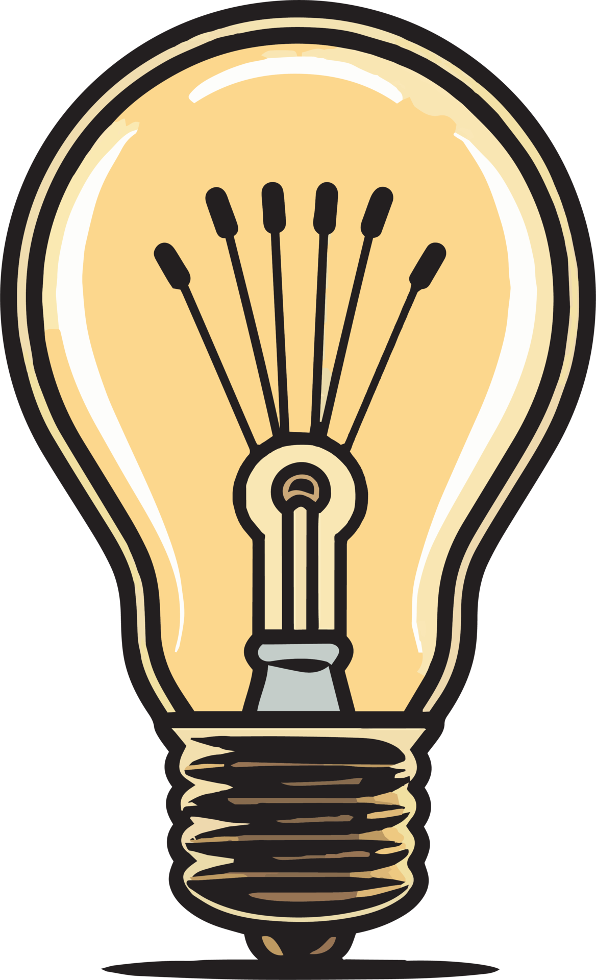 Hand Drawn Vintage Light Bulb Logo In Flat Line Art Style 24786701 PNG Hand Drawn Vintage Light Bulb Logo In Flat Line Art Style 24786701 PNG