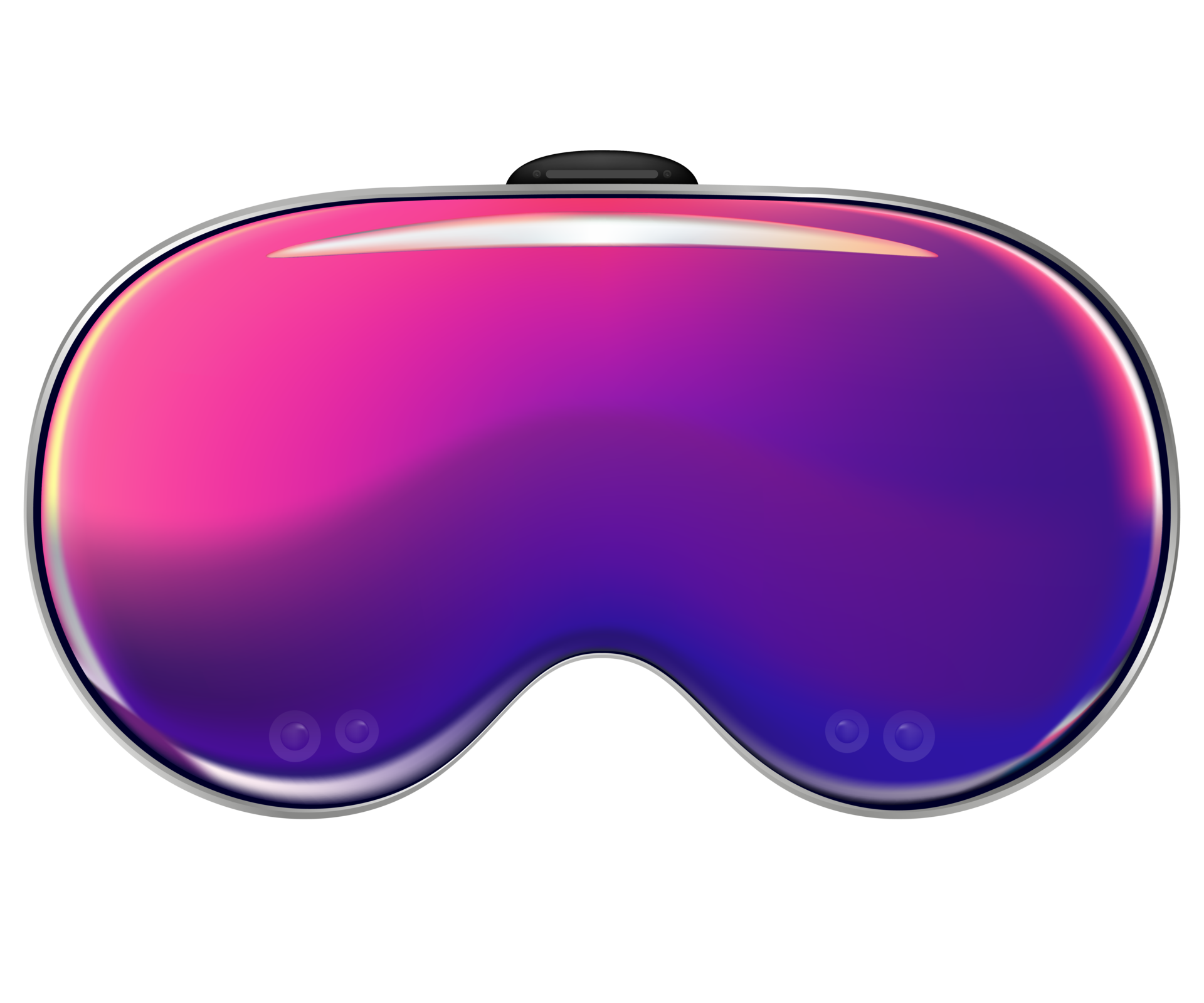 Virtual Reality Glasses Innovative Technologyisolated Vision Pro High Tech Futuristic