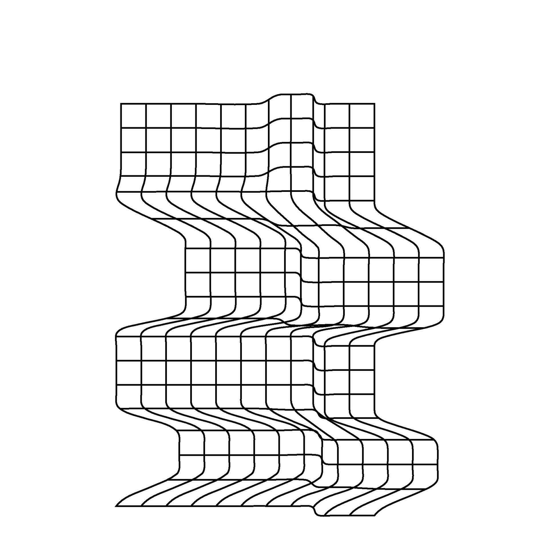 Distorted Grid Shape 24788990 Vector Art at Vecteezy