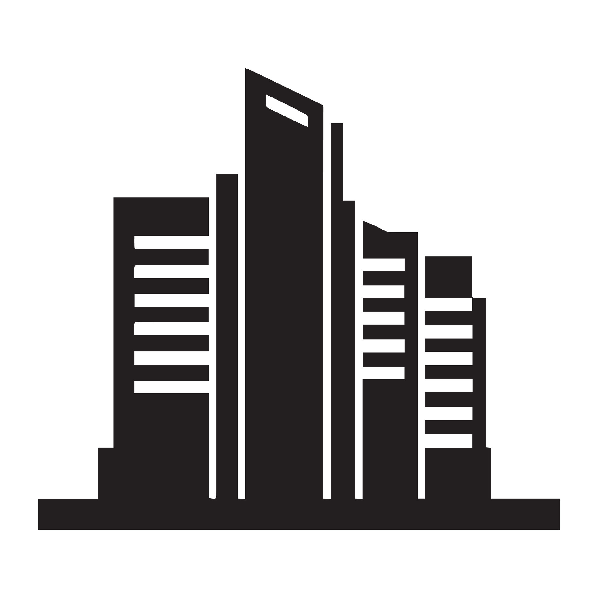 Tall Building Vector Silhouette 24790488 Vector Art at Vecteezy