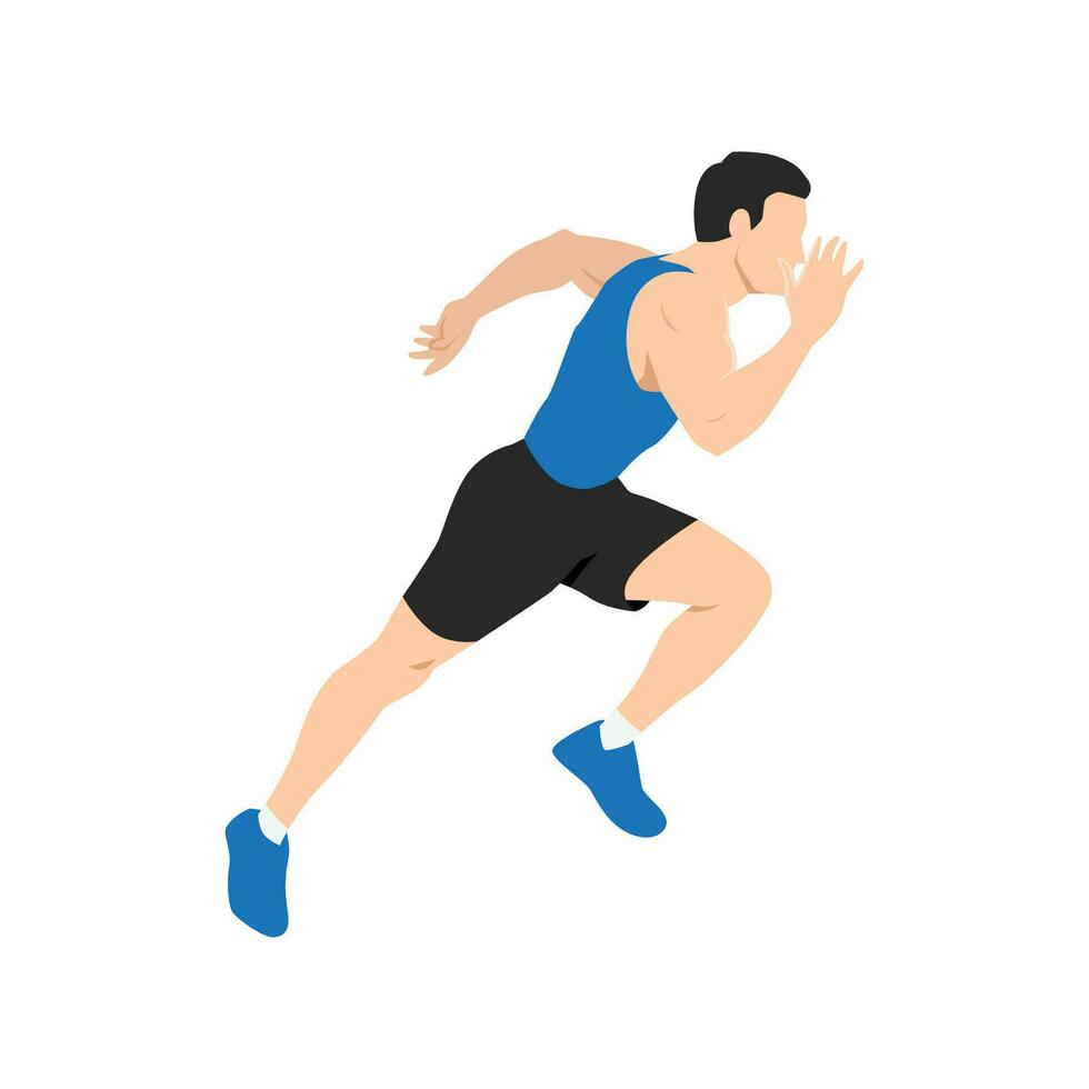 Man runner sprinter explosive start in running. 24792847 Vector Art at ... Man runner sprinter explosive start in running. 24792847 Vector Art at ...