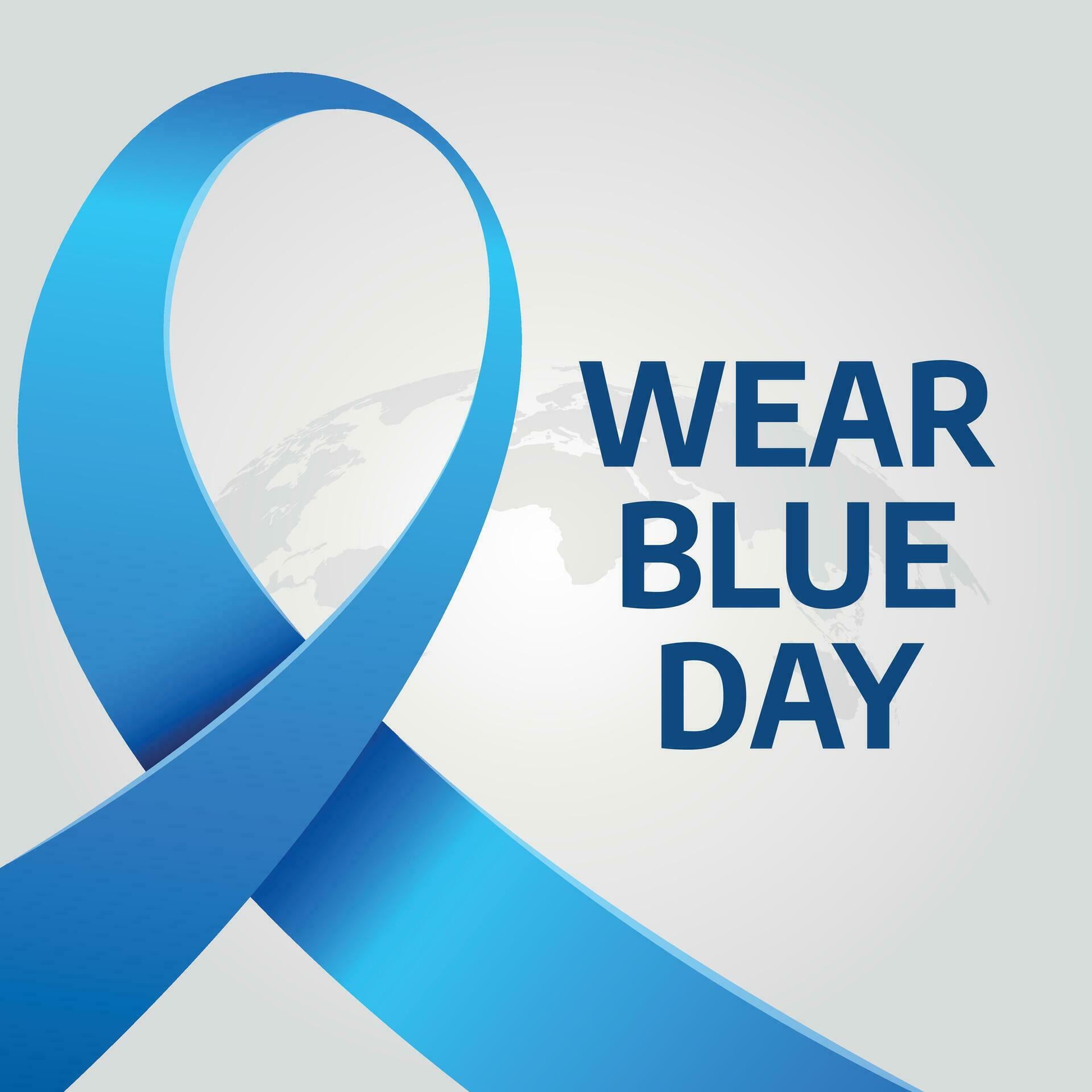 vector graphic of Wear Blue Day good for Wear Blue Day celebration. flat design. flyer design ...