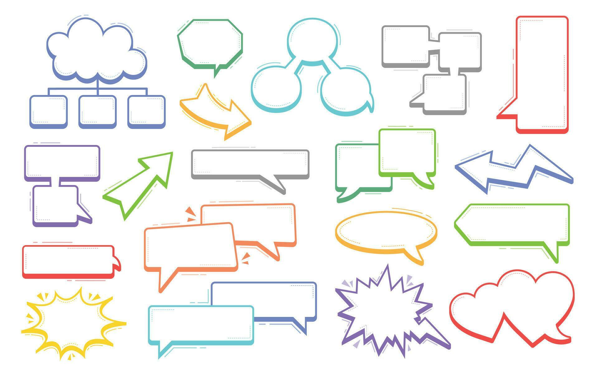 pop-up bubble with text space color full style for design and ...