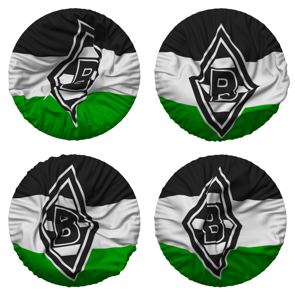 Borussia Monchengladbach, Borussia MG, BMG Flag in Round Shape Isolated ... Borussia Monchengladbach, Borussia MG, BMG Flag in Round Shape Isolated ...