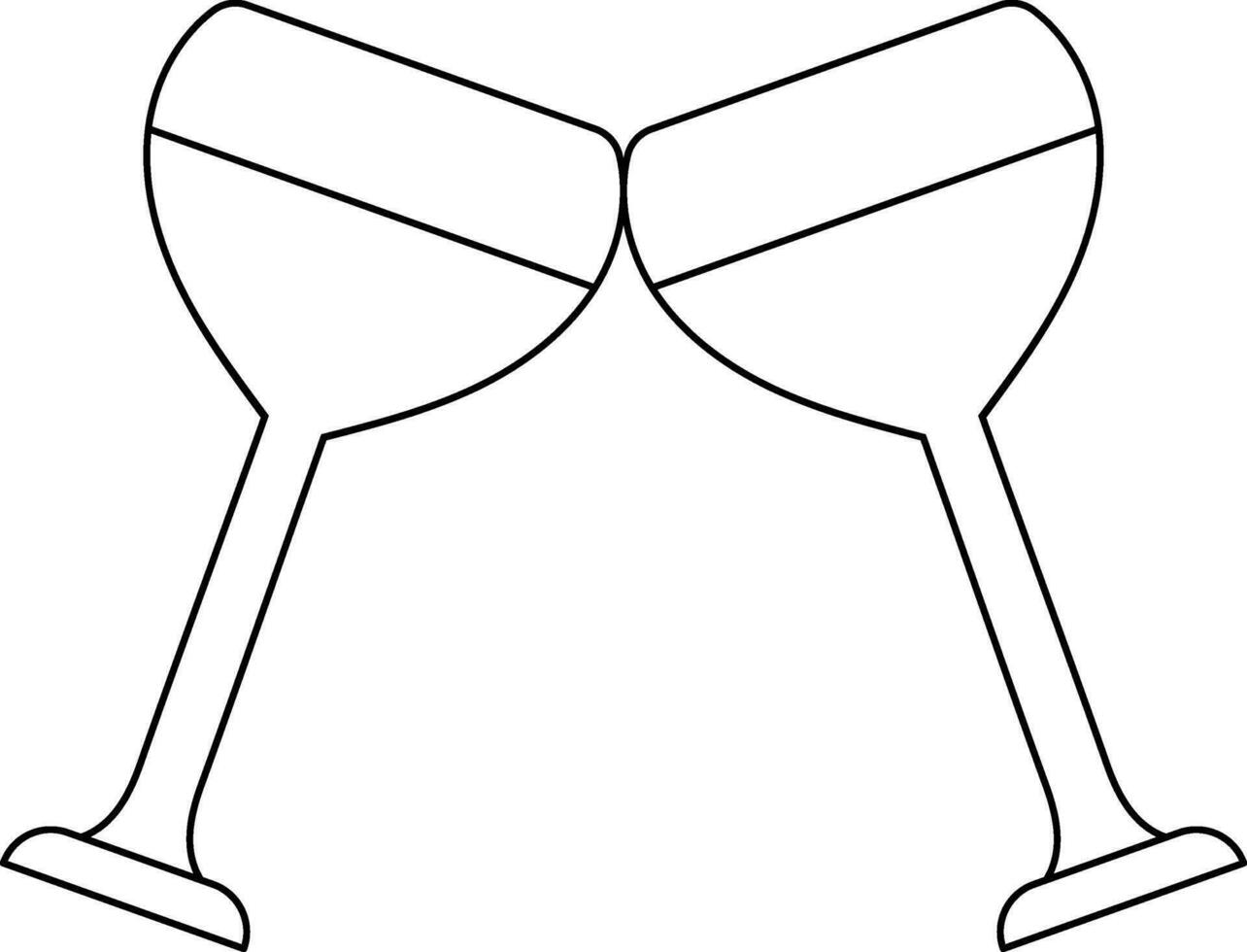 Toasting Wine Glasses Vector Sign Or Symbol 24798305 Vector Art At