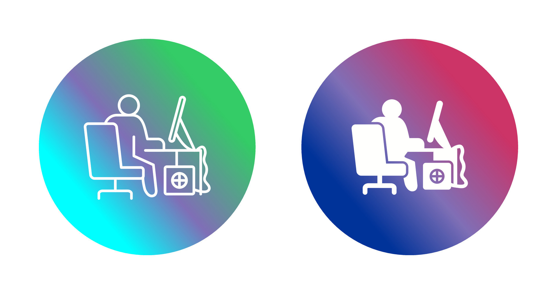 Computer Worker Vector Icon 24800591 Vector Art at Vecteezy