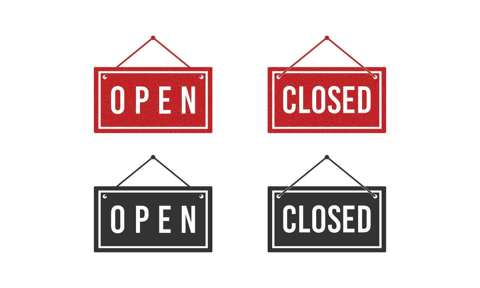 Open and close board symbol hanging. Open and close icon. Open and ... Open and close board symbol hanging. Open and close icon. Open and ...