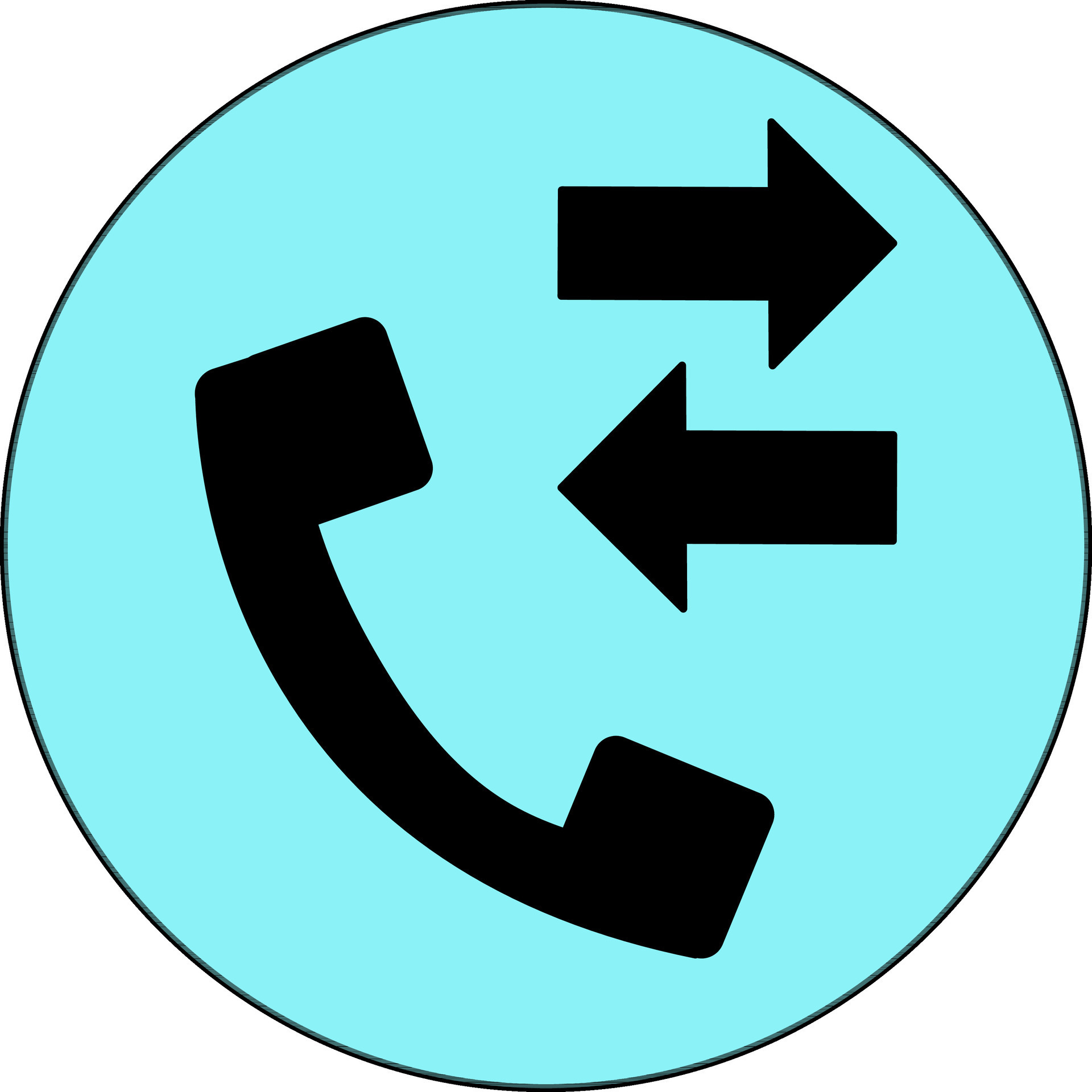 Outgoing And Incoming Call Sign 24803908 Vector Art At Vecteezy