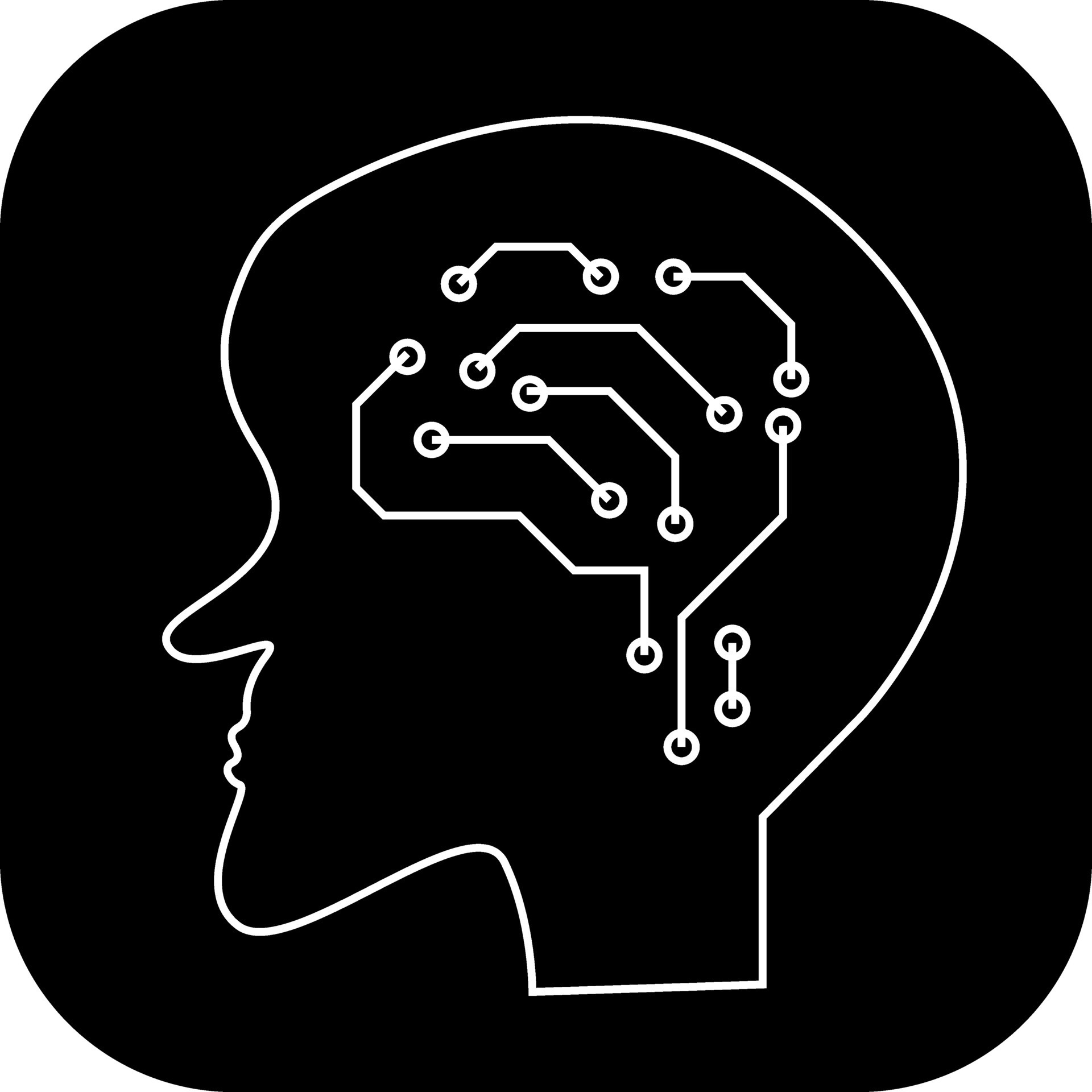 Artificial intelligence glyph flat icon elements for business ai symbol concept 24805132 Vector ...