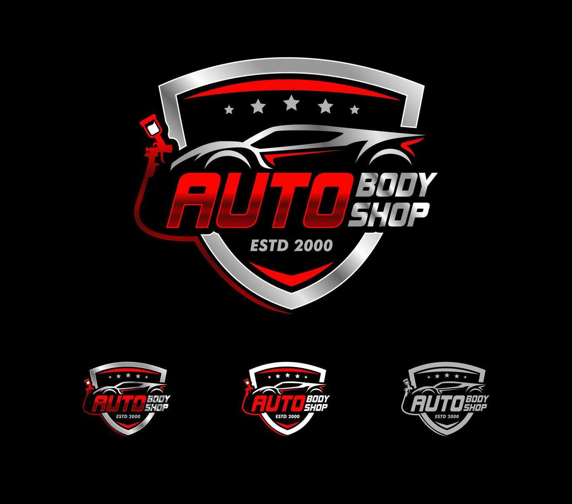 auto body shop logo template repair, repaint restoration. with simple ... auto body shop logo template repair, repaint restoration. with simple ...