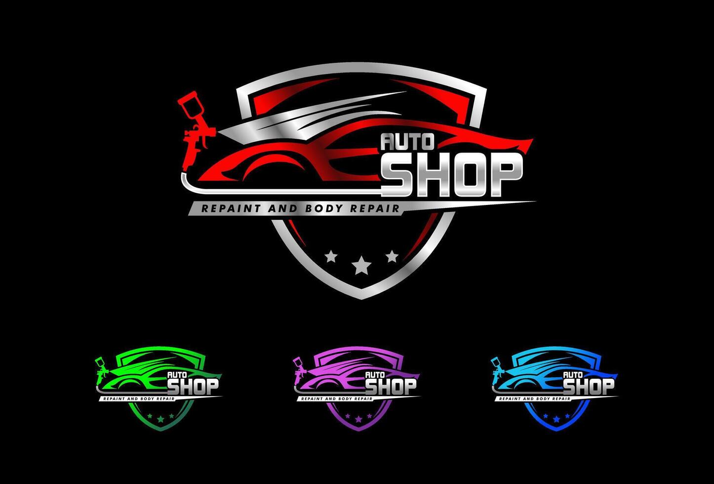 auto body shop logo template repair, repaint restoration. with simple ... auto body shop logo template repair, repaint restoration. with simple ...