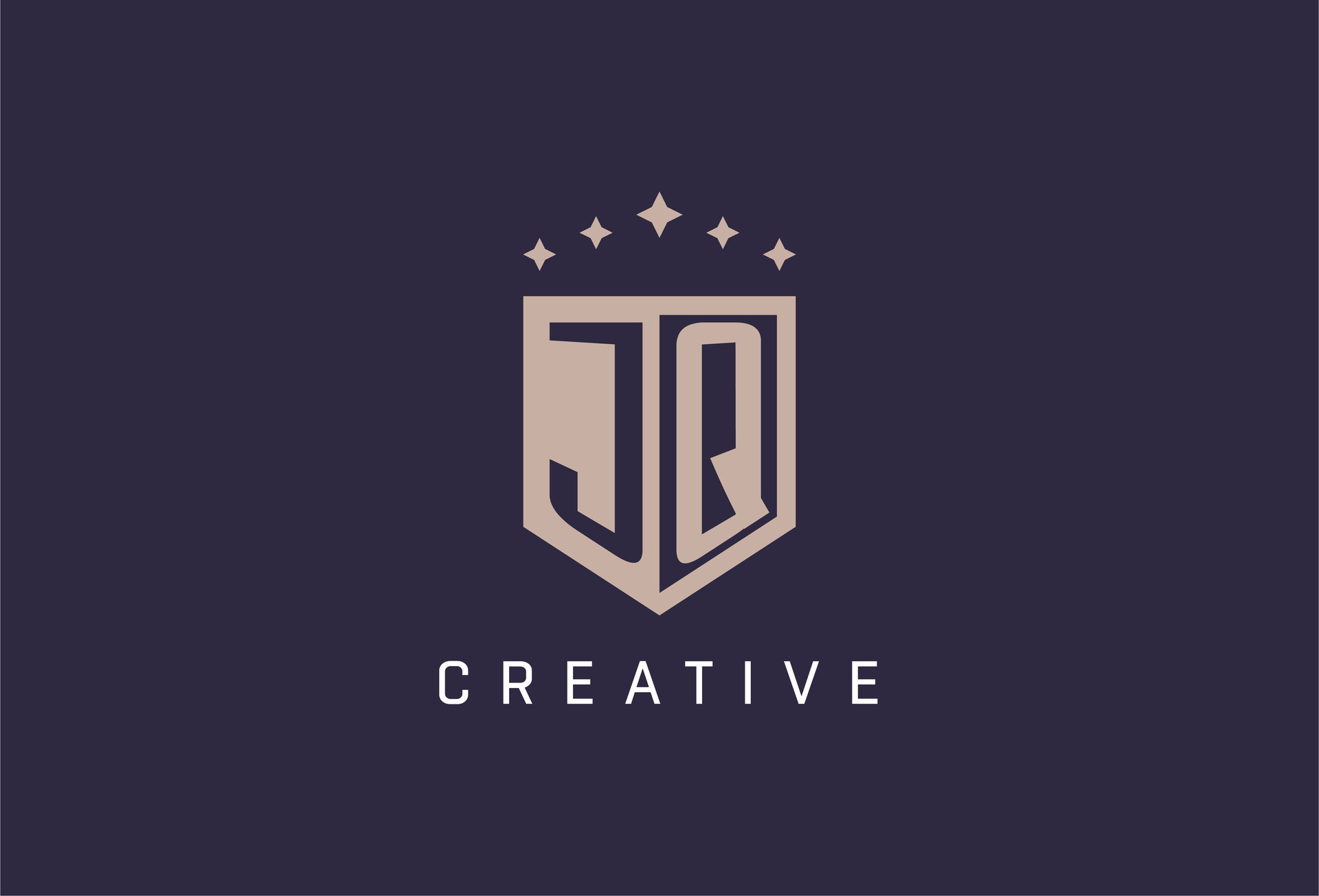 Jq Initial Shield Logo Icon Geometric Style Design 24809473 Vector Art At Vecteezy