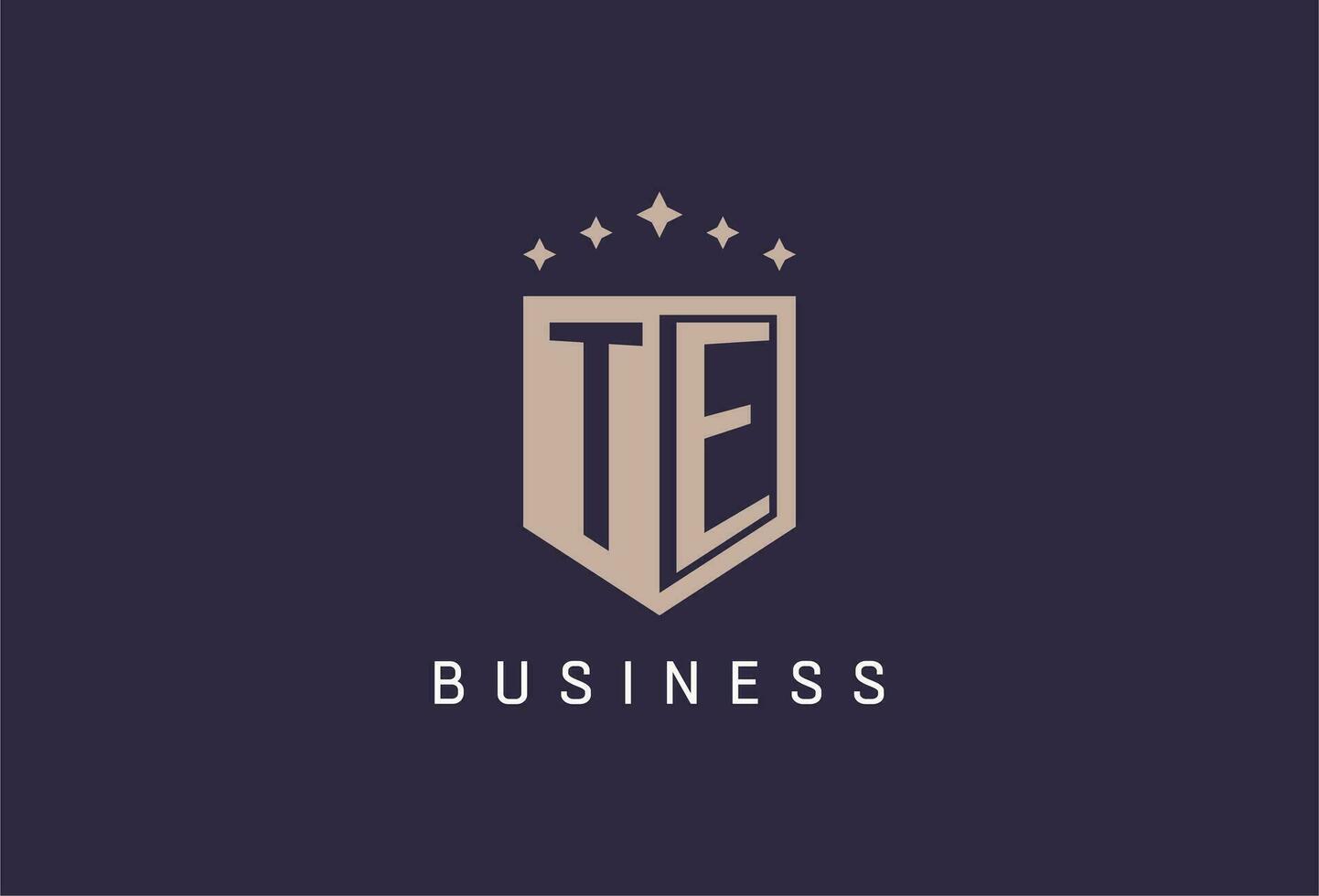 TE initial shield logo icon geometric style design 24809761 Vector Art ... TE initial shield logo icon geometric style design 24809761 Vector Art ...