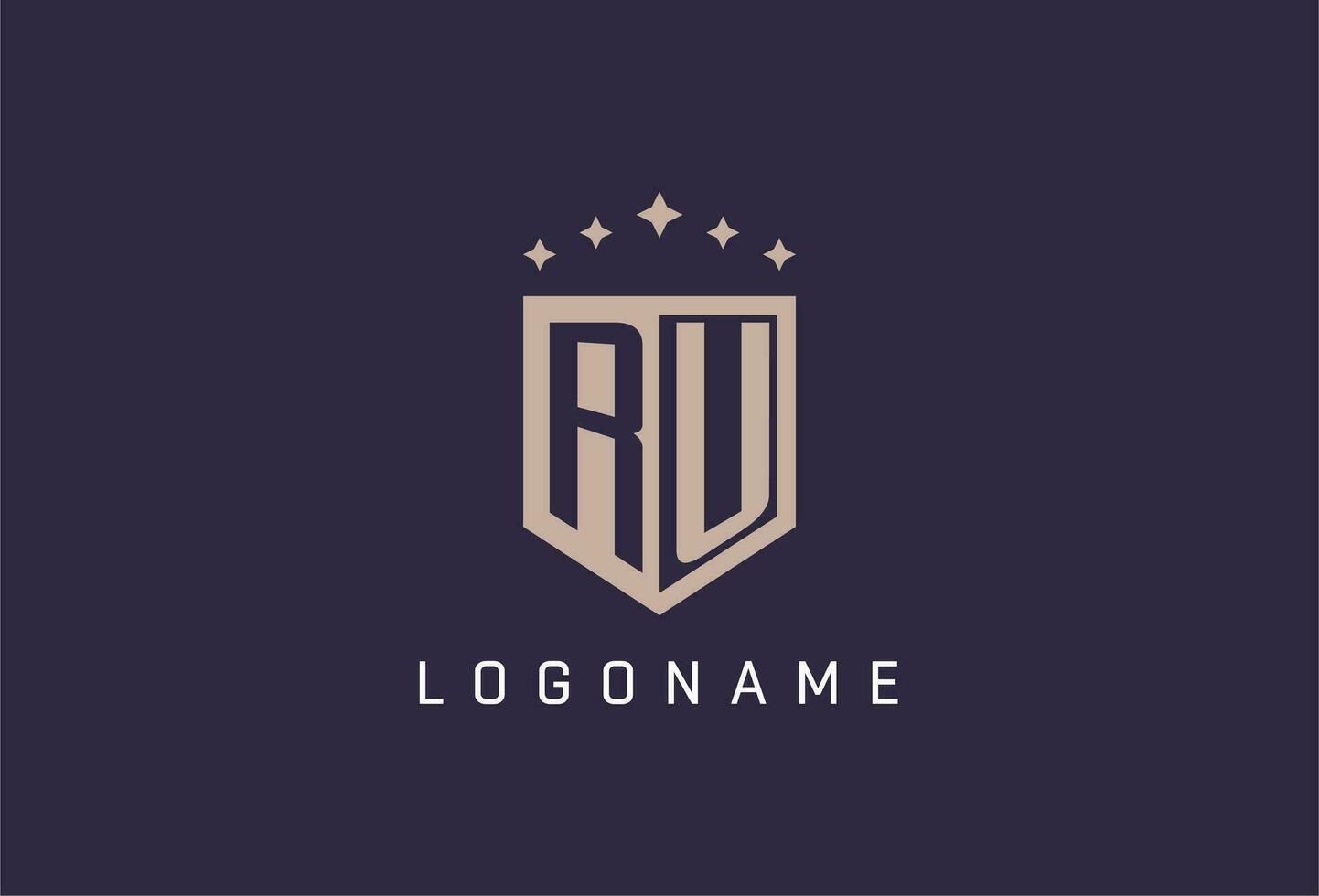 RU initial shield logo icon geometric style design 24809765 Vector Art ... RU initial shield logo icon geometric style design 24809765 Vector Art ...