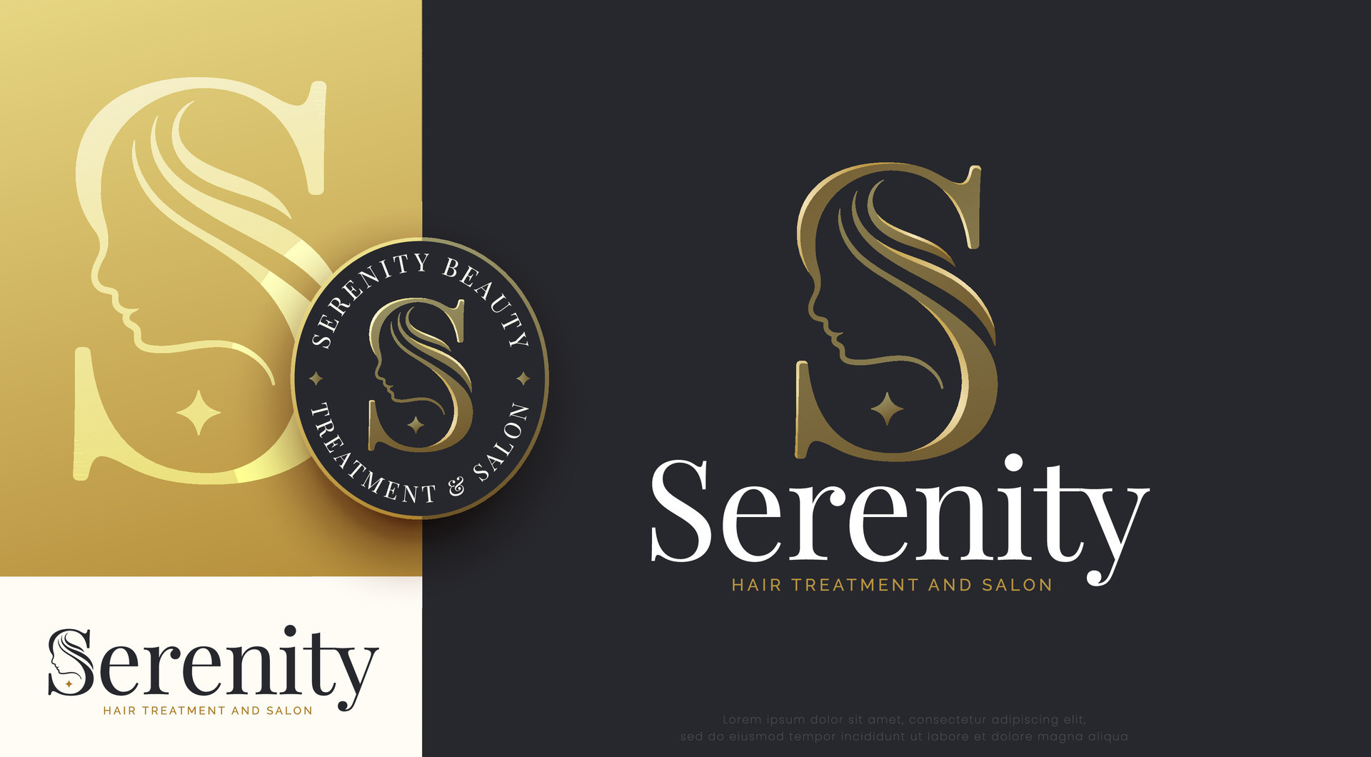 beauty monogram letter s woman silhouette logo design 24812095 Vector Art at Vecteezy