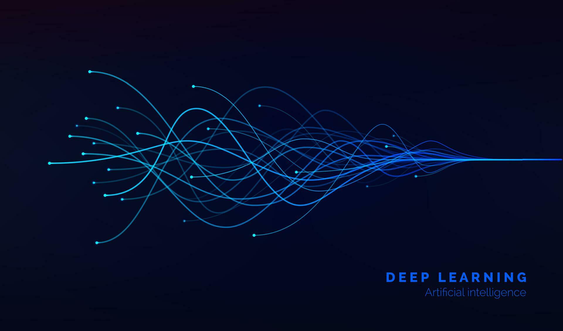 Deep learning visualization. AI. artificial intelligence concept of ...