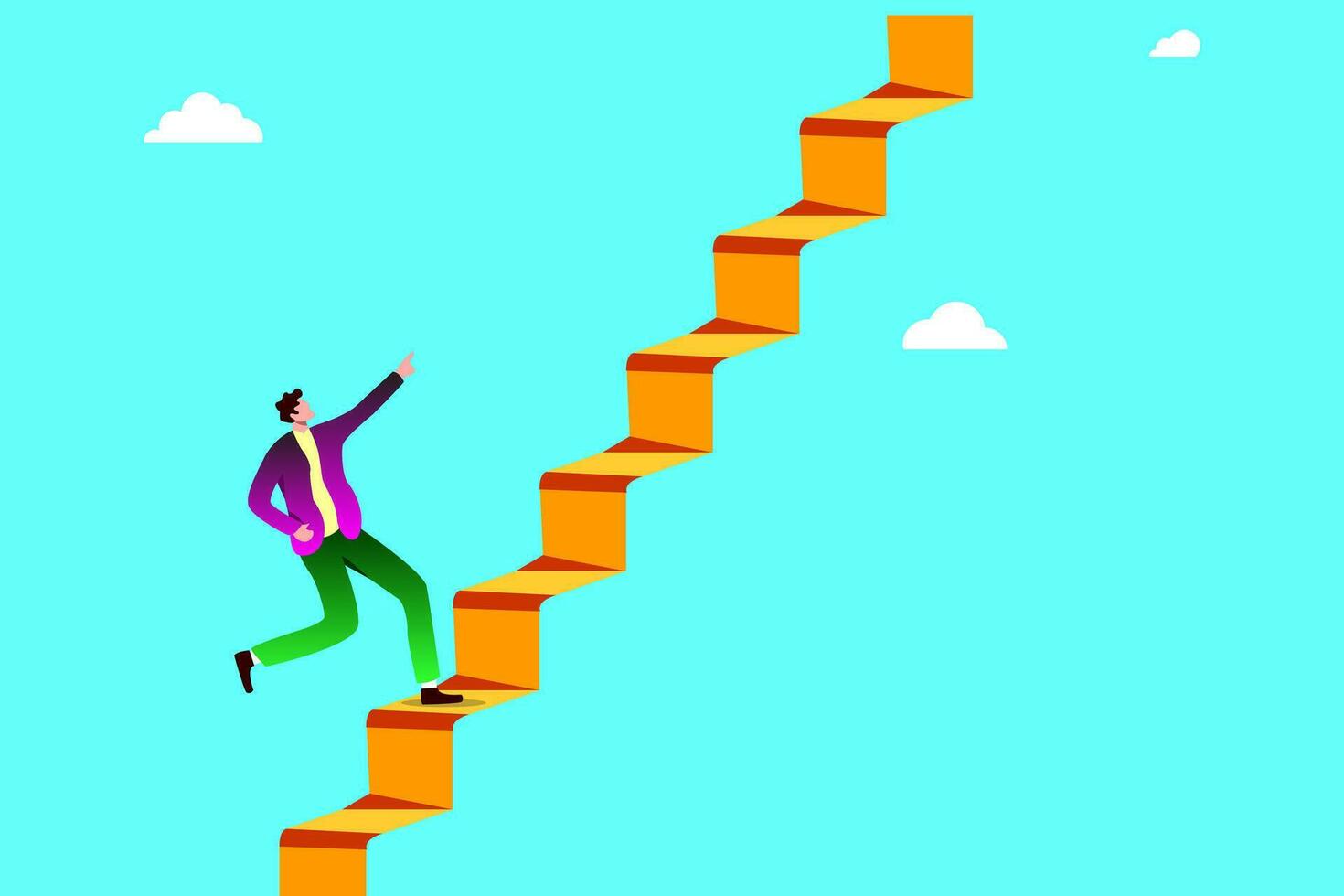 businessman climb up stair way to success, Ladder of success, stair way ... businessman climb up stair way to success, Ladder of success, stair way ...