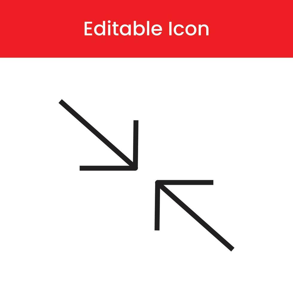 Minimize Screen Icon Minimize Screen Outline Icon Minimize Screen Vector Icon 24812477 Vector