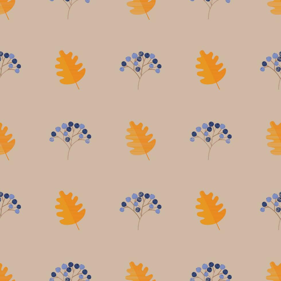autumn elements pattern 24813047 Vector Art at Vecteezy