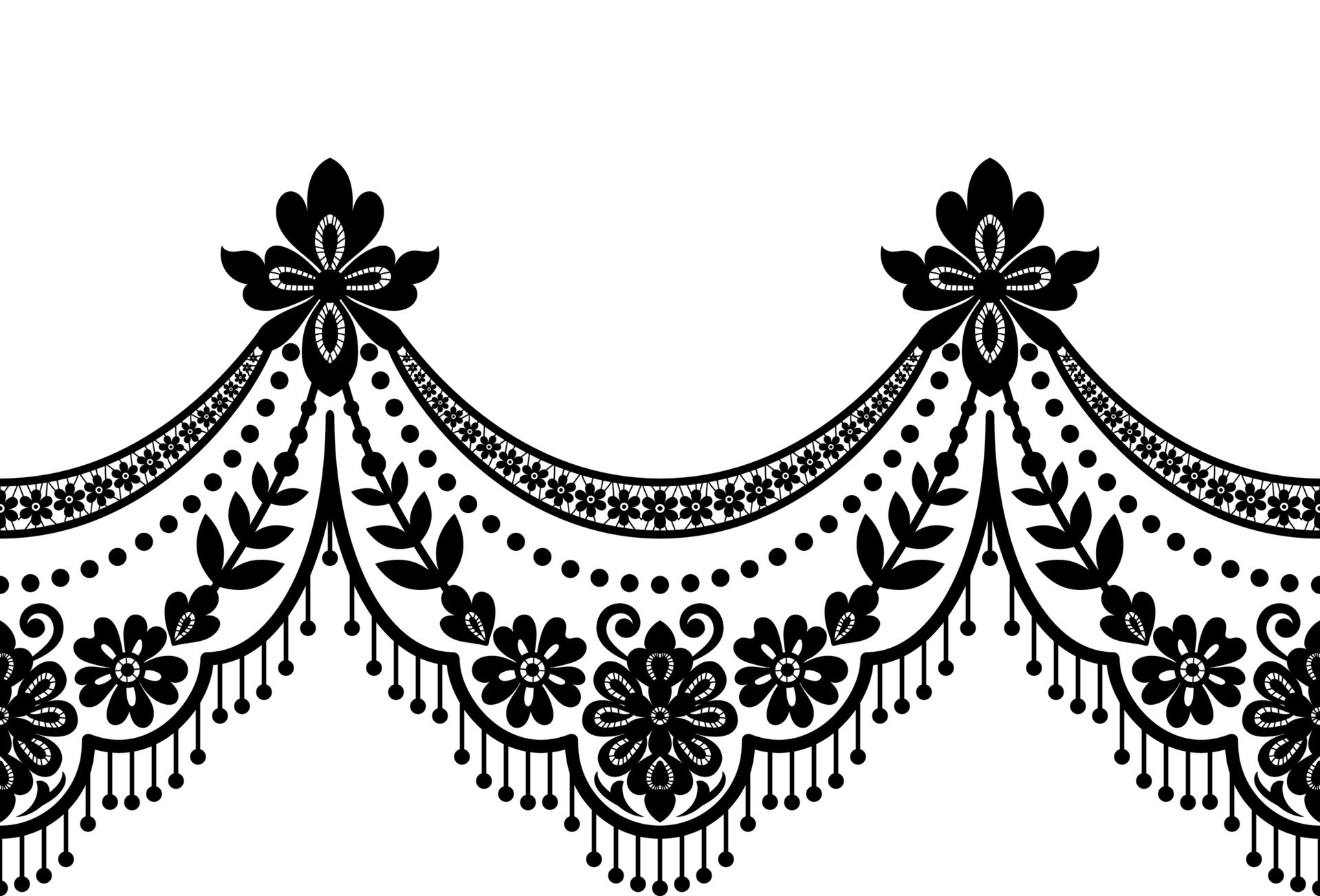 Seamless lace pattern, flower vintage vector background. 24814476 ...