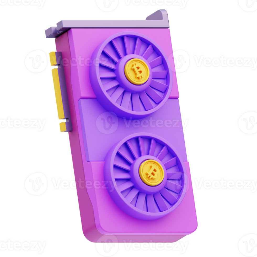 Graphic Card Mining Cryptocurrency 3d Illustration 24815453 Png