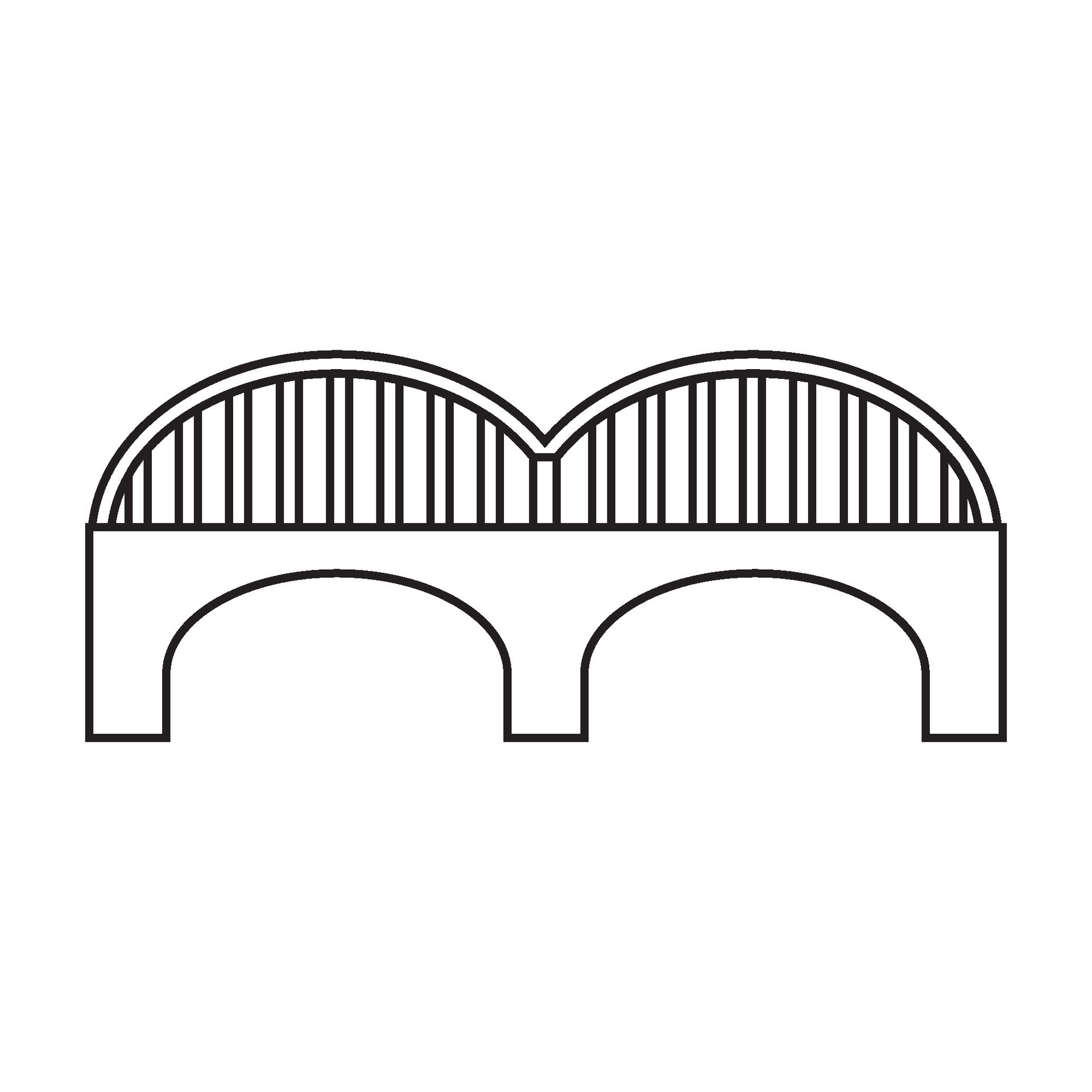 Bridge Icon Vector 24816788 Vector Art At Vecteezy