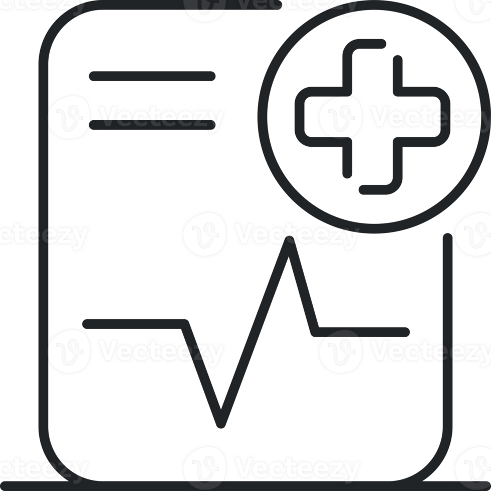 Medical diagnostic line icon 24818382 PNG