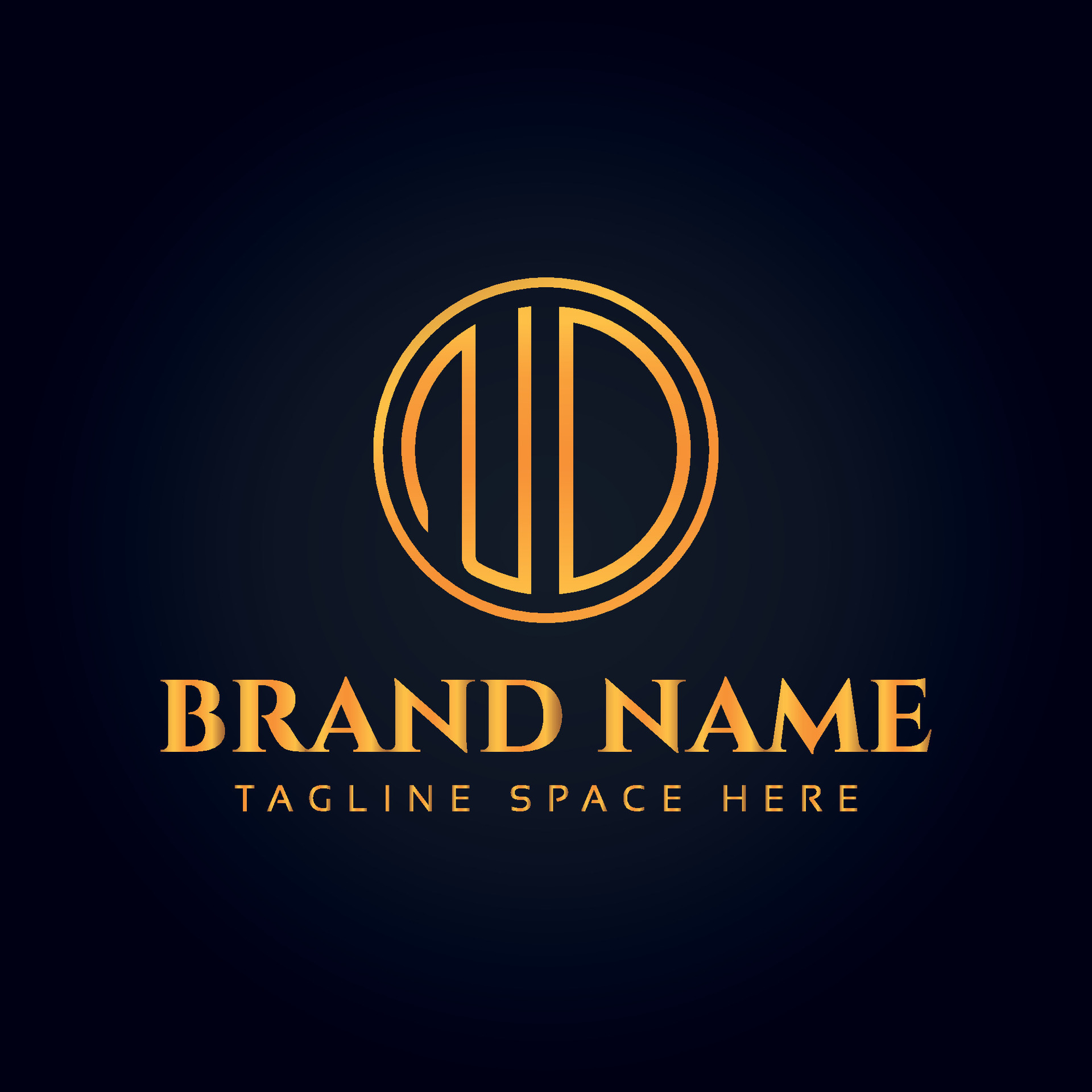 Vector Luxury Monogram Royal Brand Logo Concept For Letters As A S N D