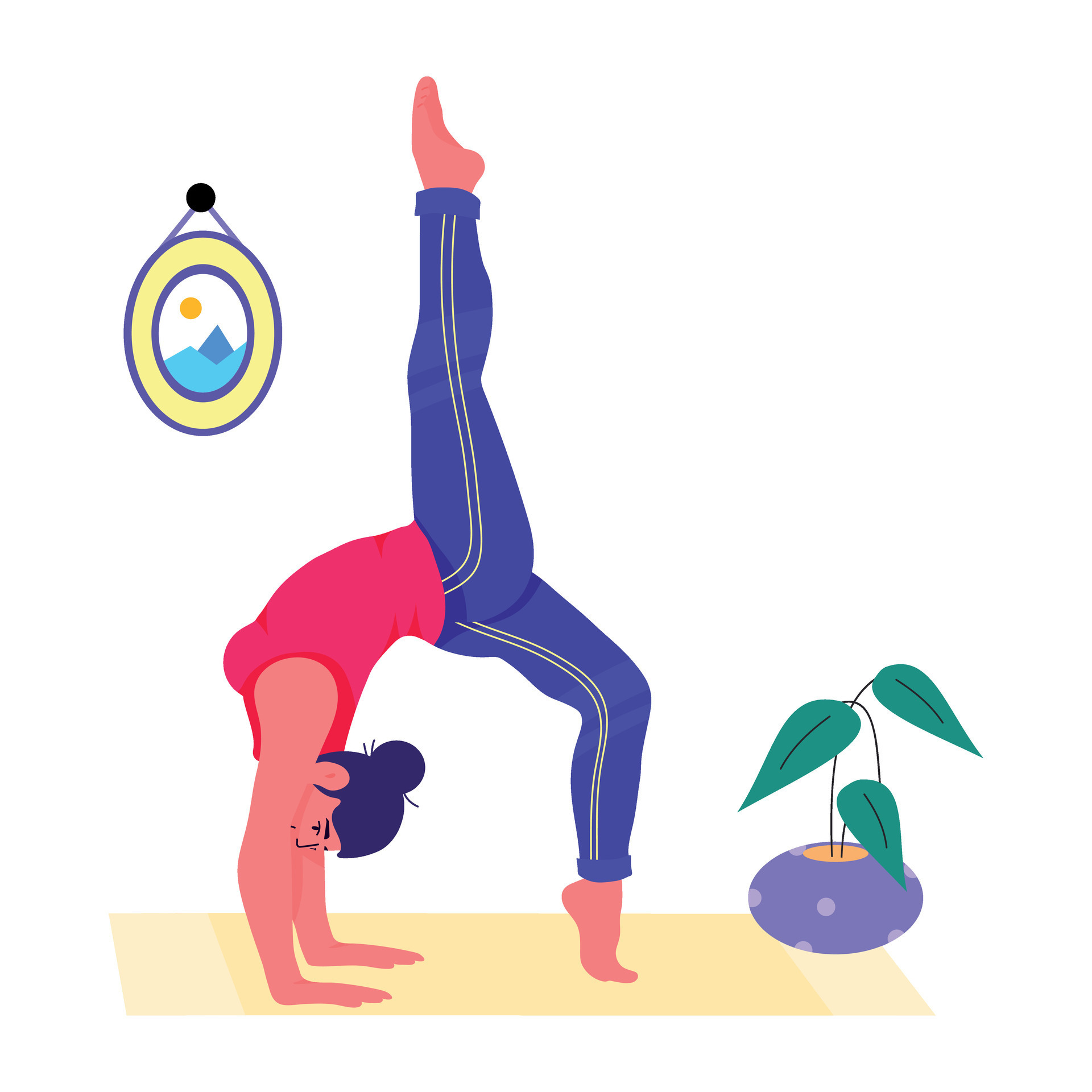 Trendy Flexibility Pose 24821751 Vector Art at Vecteezy